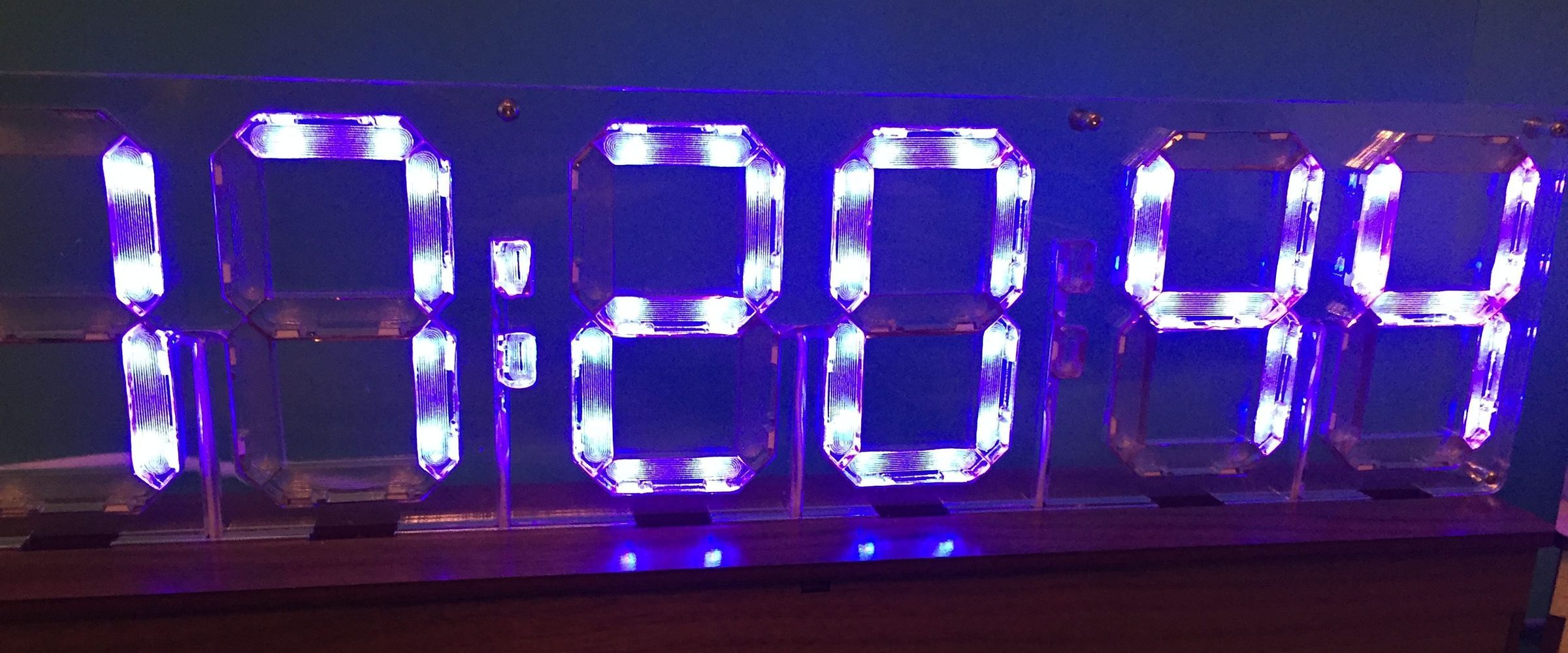 Edge-Lit Seven Segment Clock Display : 16 Steps (with Pictures ...