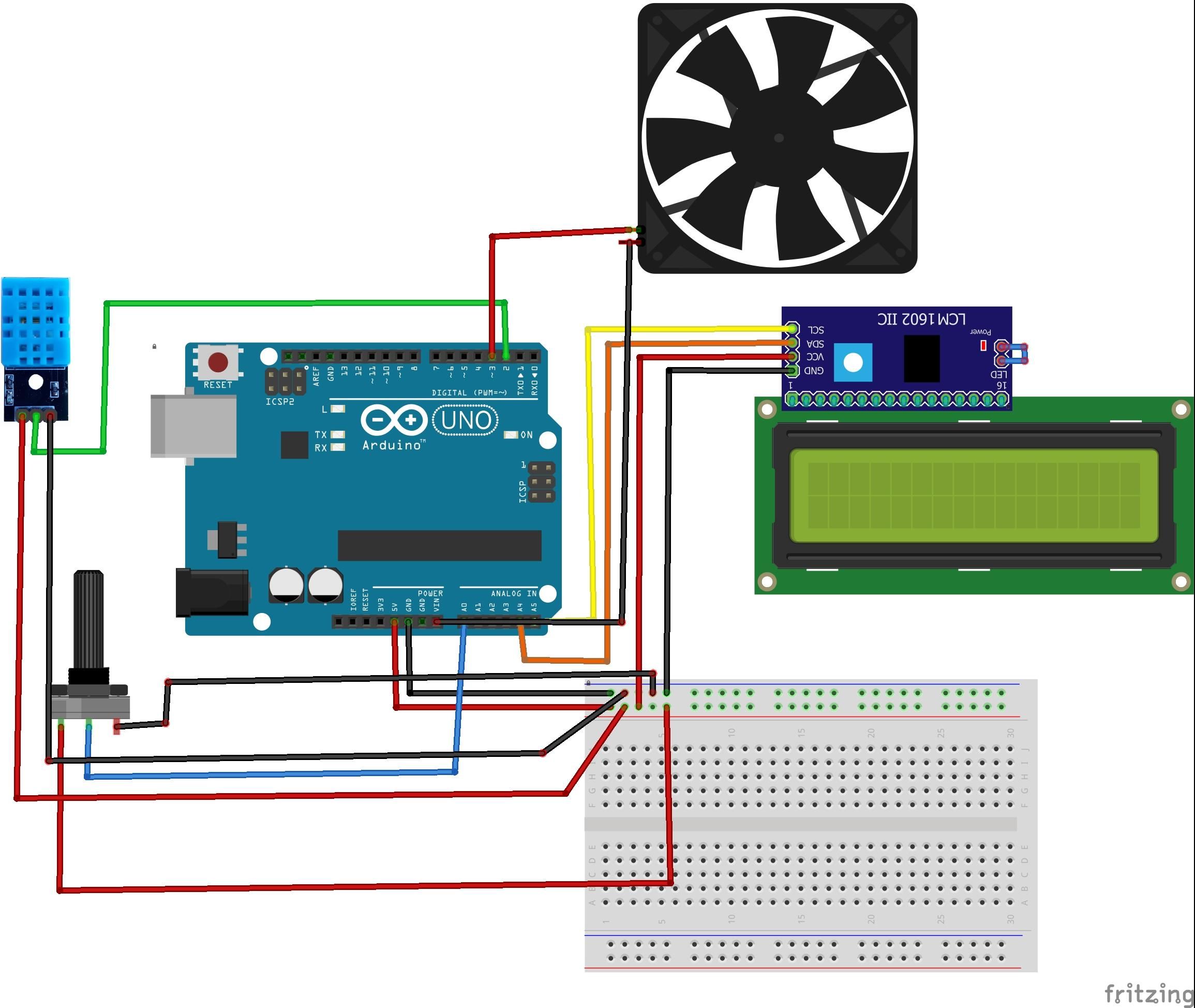 Building Your Own Temperature-Controlled Fan With DHT11 Sensor : 4 ...