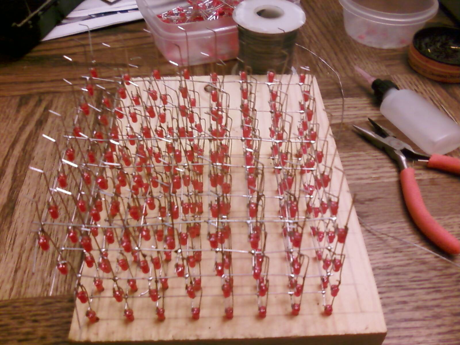 How to Build an 8x8x8 LED Cube and Control It With an Arduino : 7 Steps ...