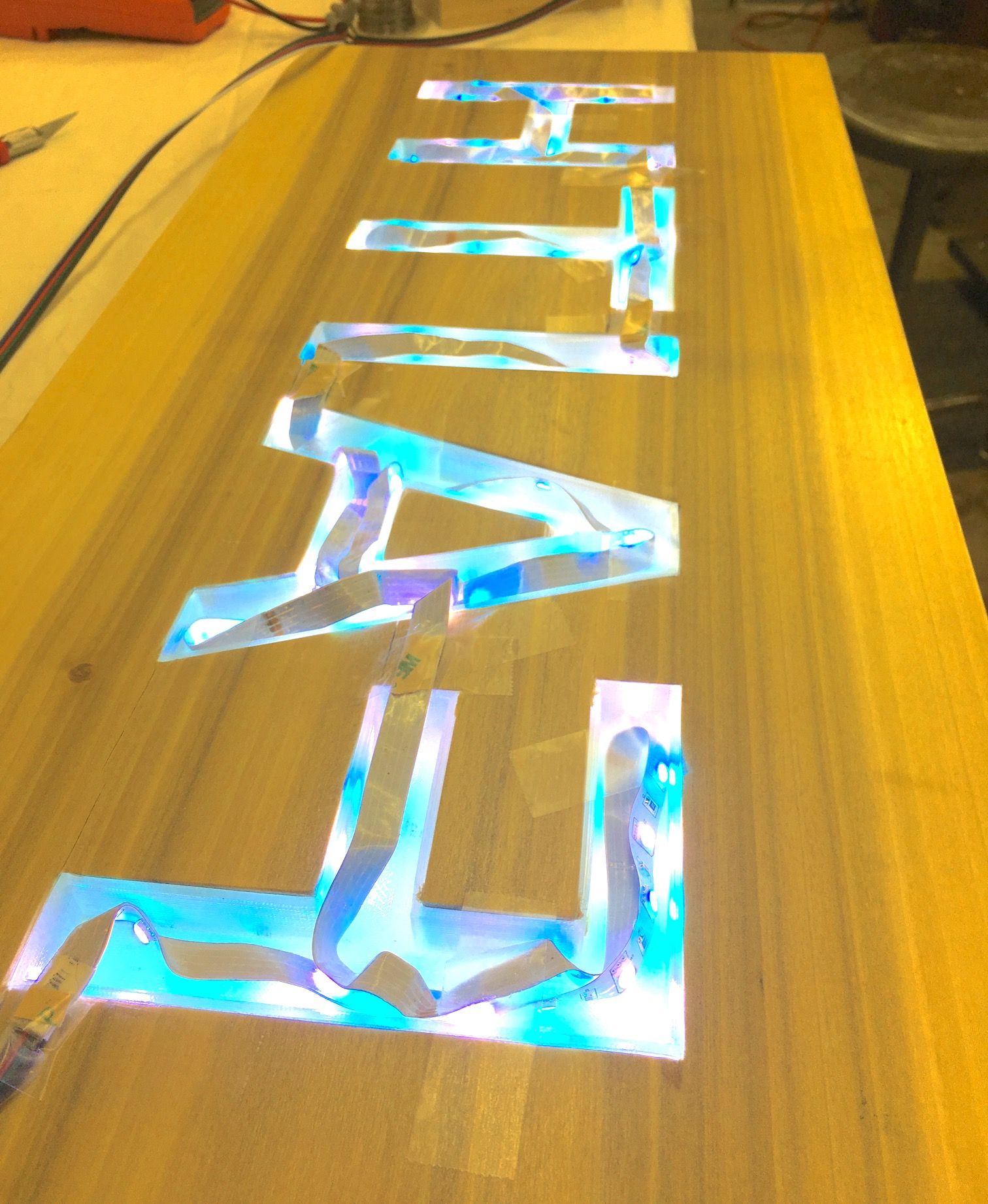 Backlit Signs With LED Light Strips : 8 Steps - Instructables
