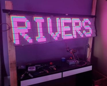 Inexpensive and Scalable Digital Sign Using NeoMatrix LEDs : 5 Steps ...
