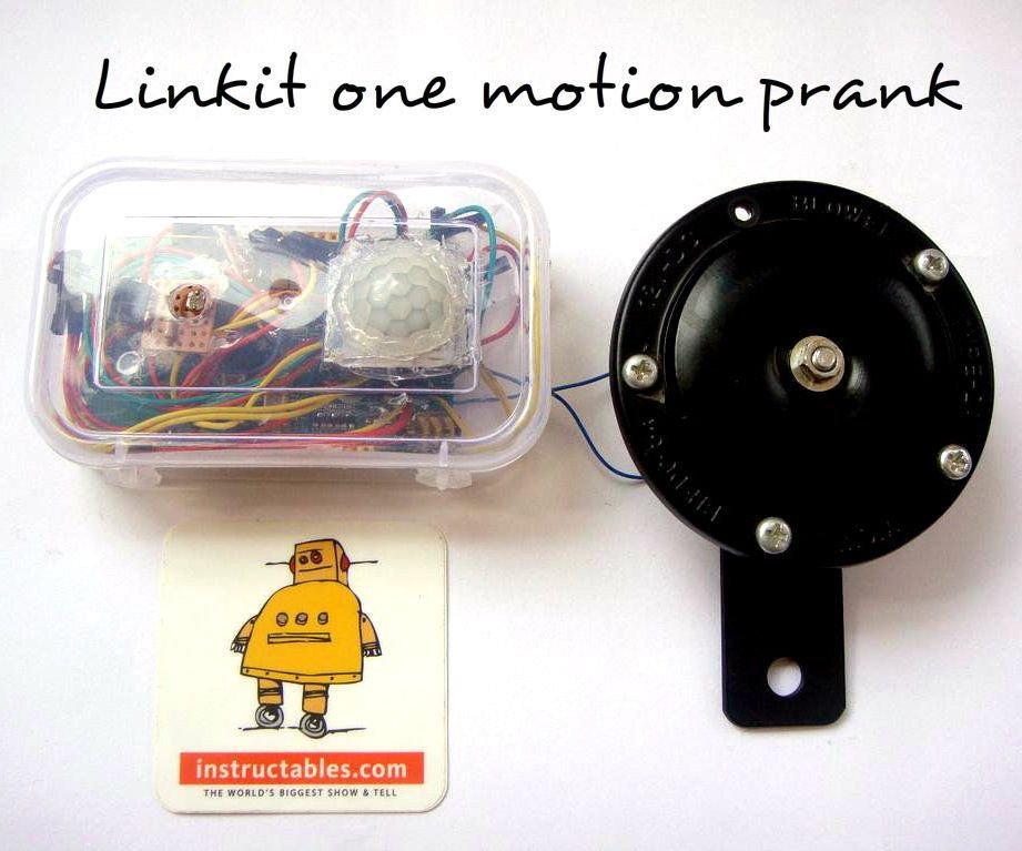 Linkit One Motion Sensor Prank : 10 Steps (with Pictures) - Instructables