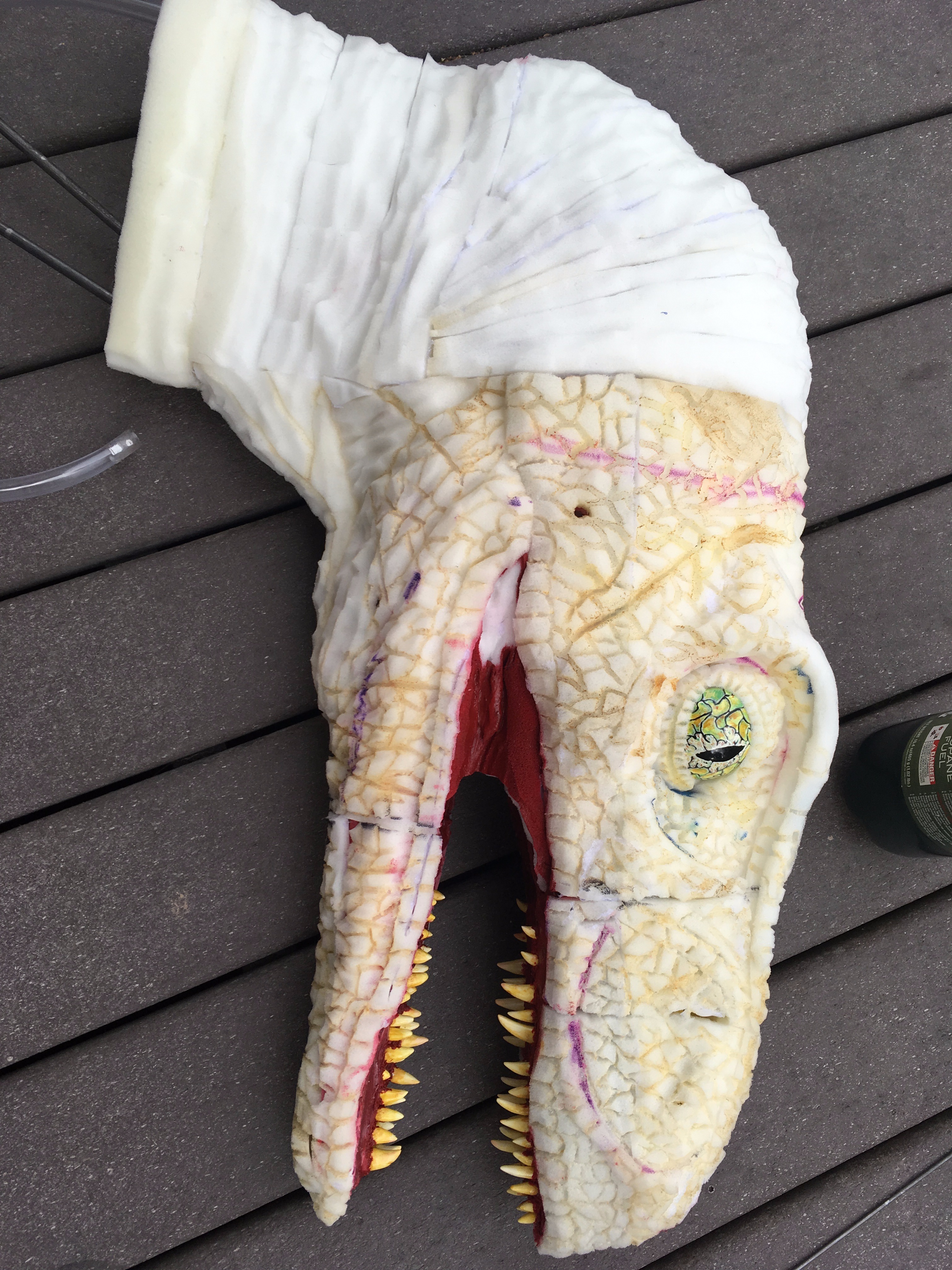 Life Size Raptor Head From Jurassic Park (part of Full Costume) : 6 ...