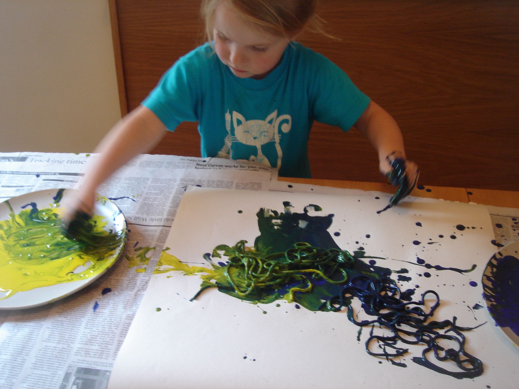 How to Use Spaghetti to Paint Like Jackson Pollock : 8 Steps (with ...