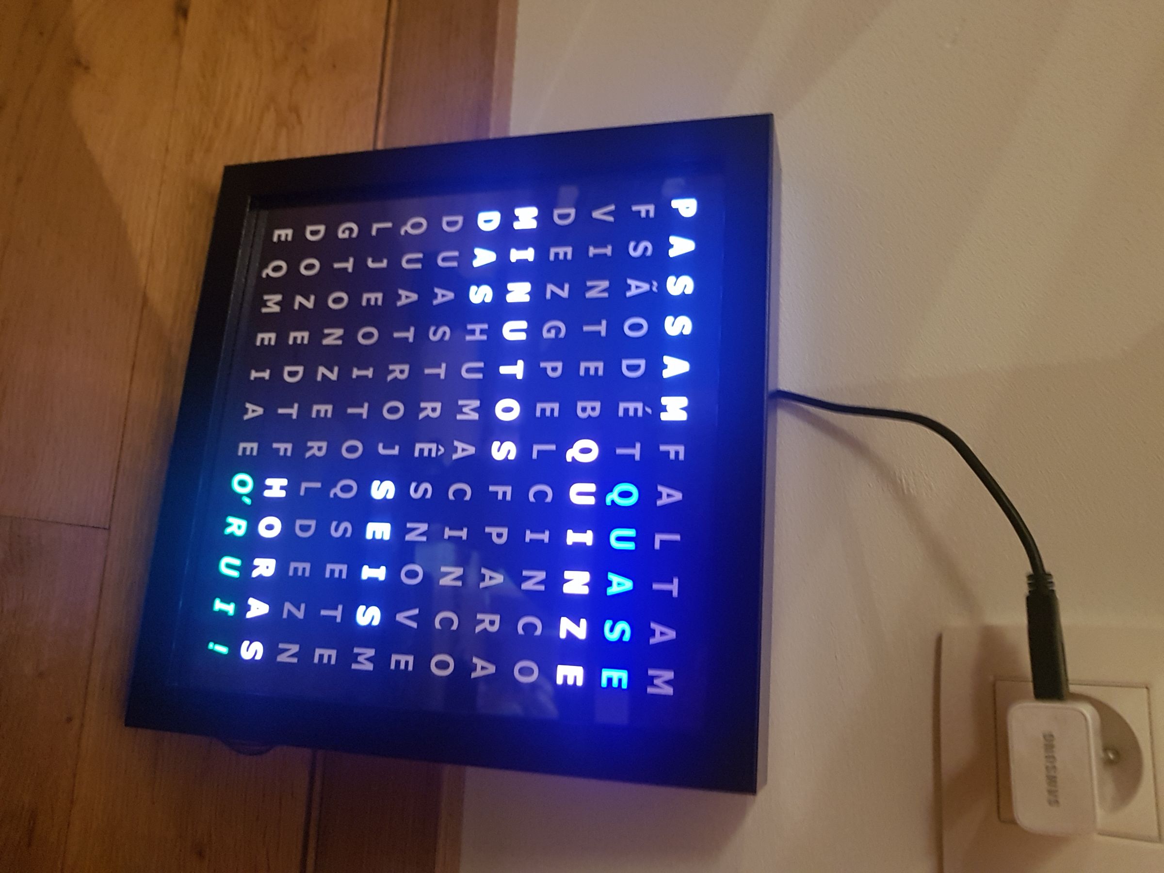 IKEA Ribba Word Clock : 9 Steps - Instructables