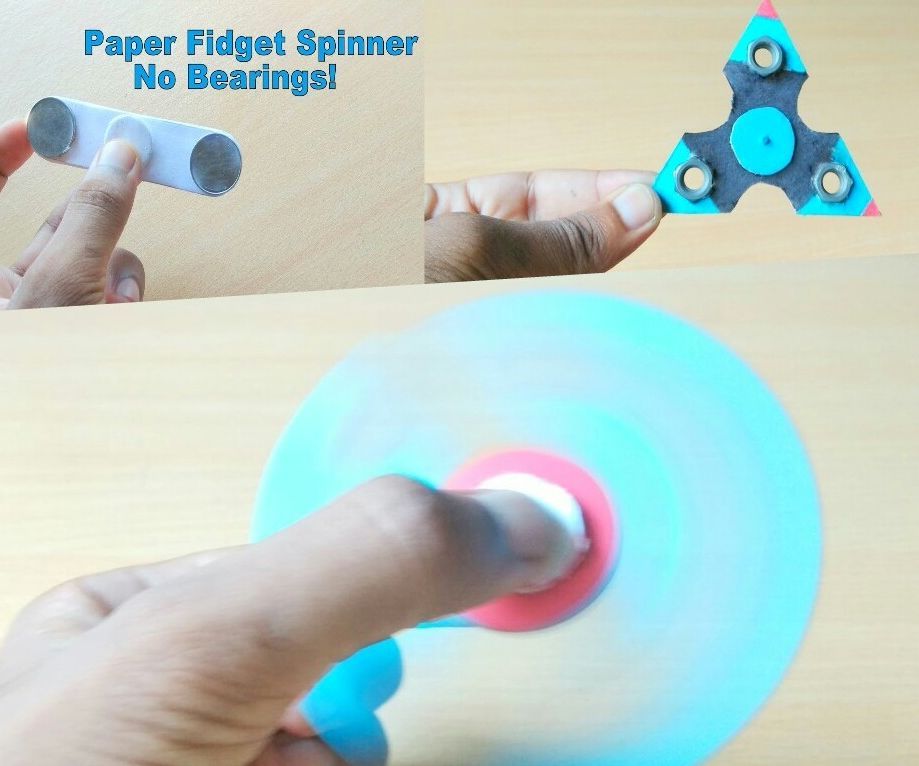 3 Simple Ways to Make Fidget Spinner at Home Without Bearings : 4 Steps (with Pictures ...