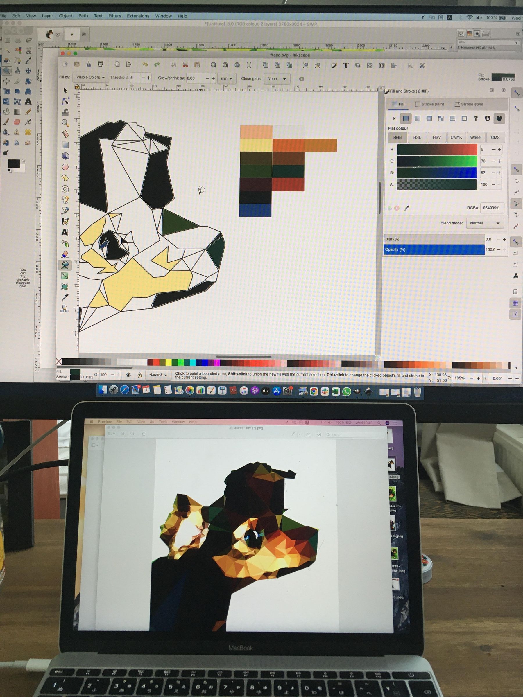 Low Poly Acrylic Painting Art From a Photo : 5 Steps (with Pictures ...