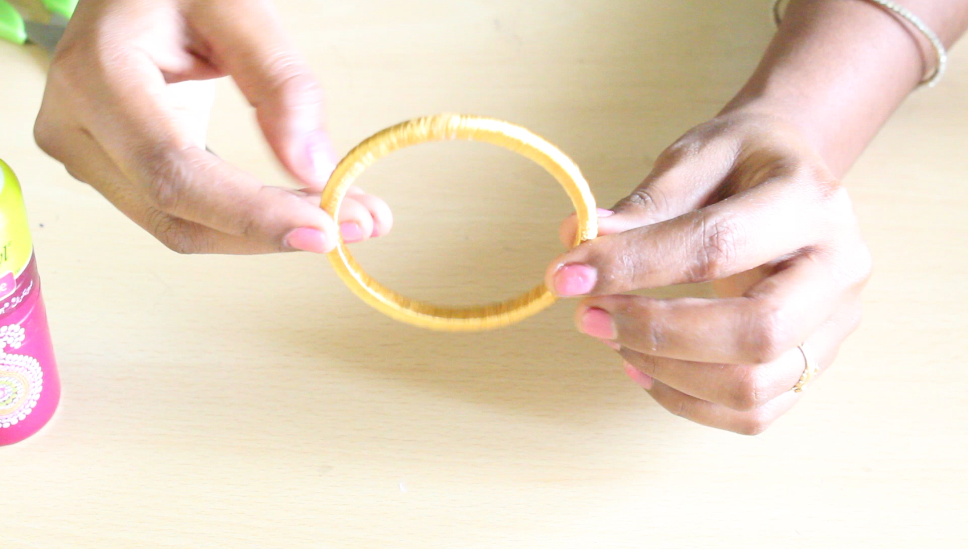 How to Make Silk Thread Bangle Set at Home || Silk Thread Designs ...