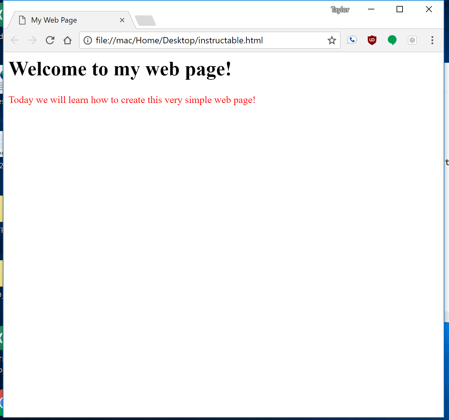 Bare Bones Web Page : 10 Steps - Instructables