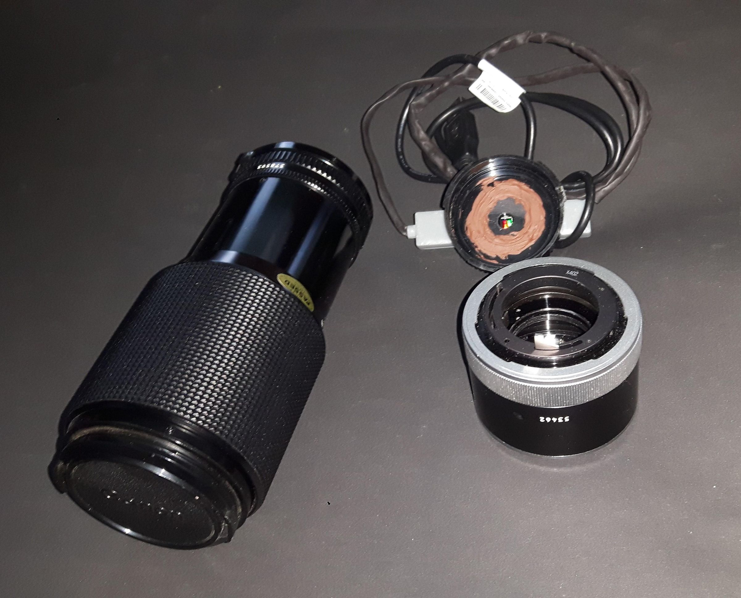 Soldering Microscope From SLR Zoom Lens and TV Wall Mount : 14 Steps ...