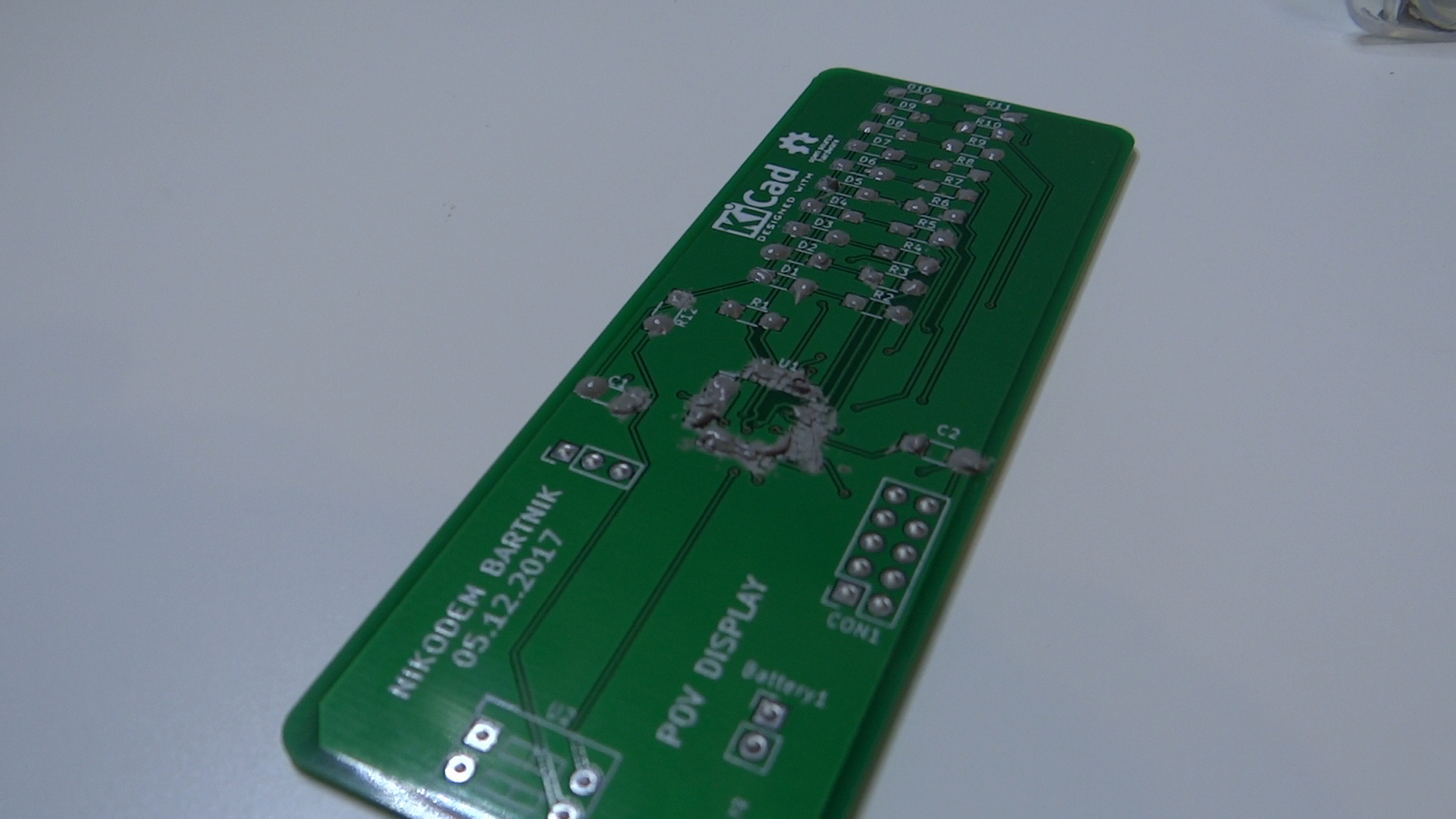 Simple Arduino Based POV Display : 7 Steps (with Pictures) - Instructables