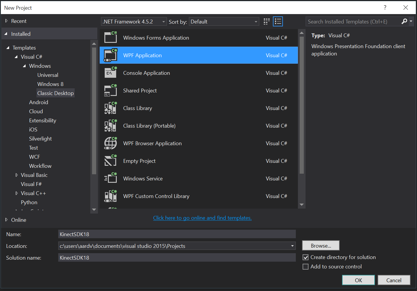Kinect SDK Hello World : 5 Steps (with Pictures) - Instructables