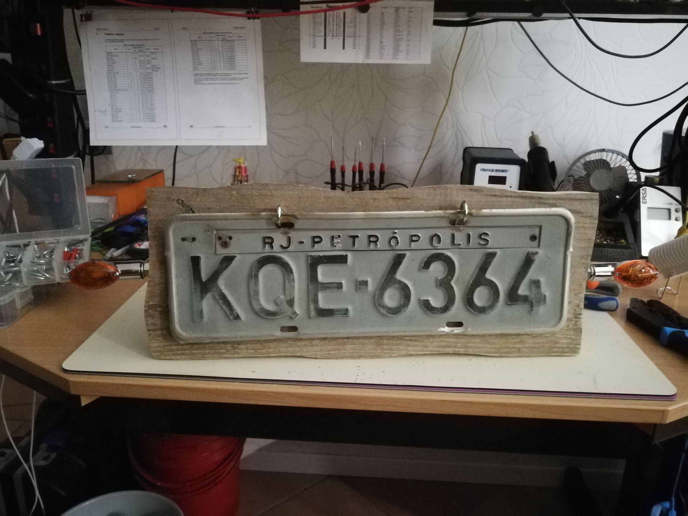 Simple Key Cabinet Using Old License Plate : 6 Steps (with Pictures ...