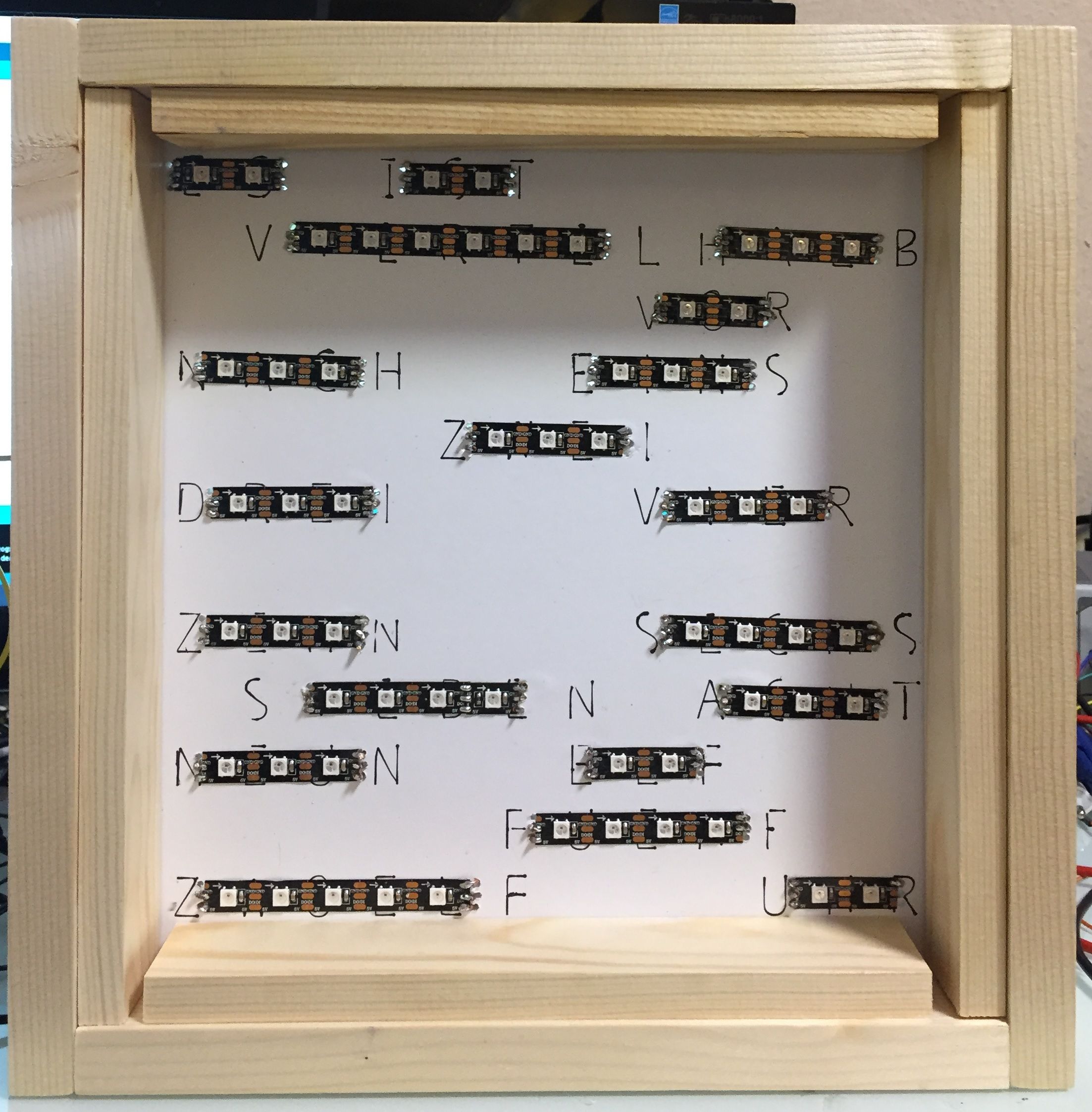DIY Arduino Wordclock : 7 Steps (with Pictures) - Instructables