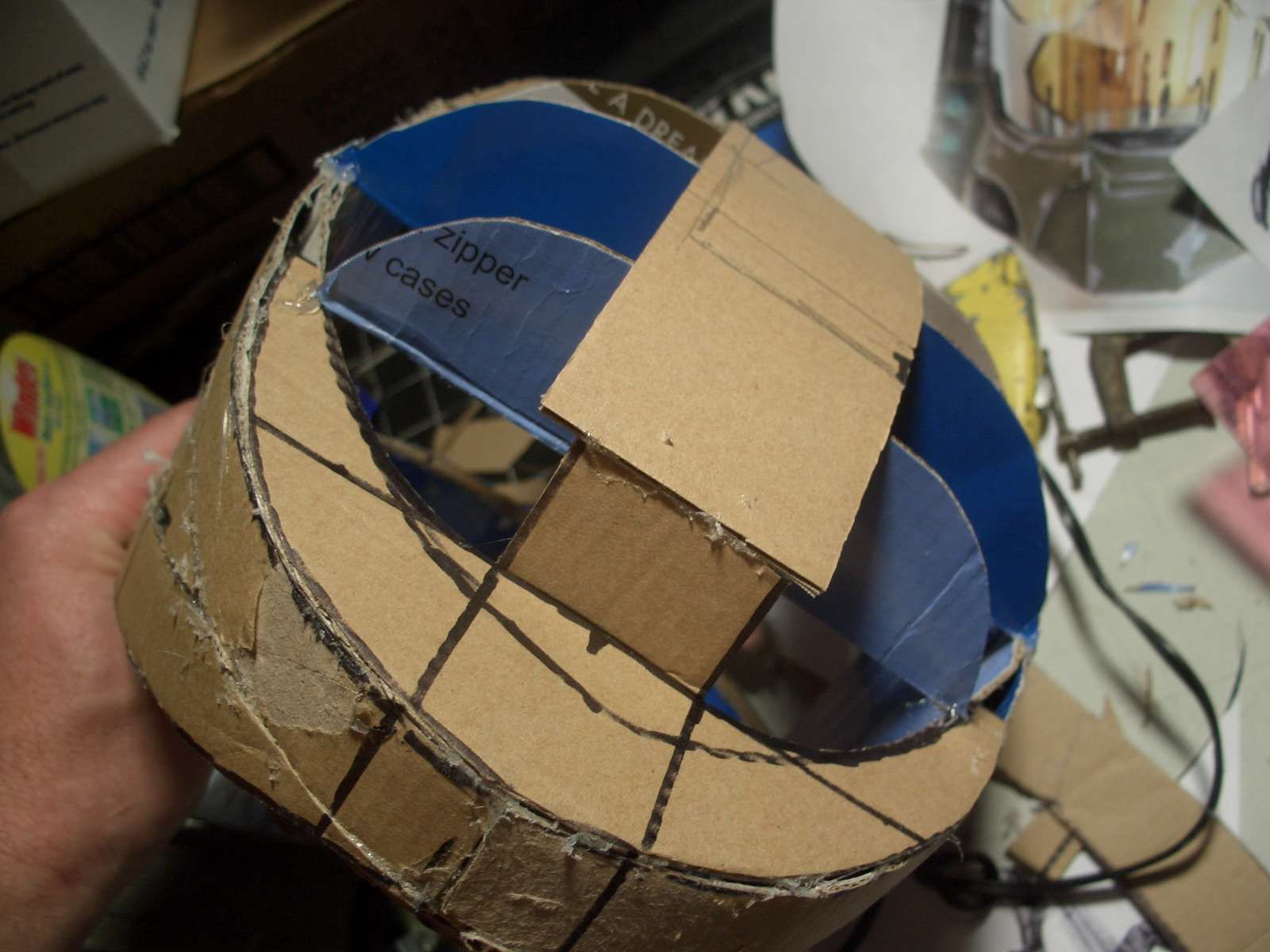 Cardboard/Fiberglass Halo 3 Inspired Master Chief Costume : 15 Steps ...