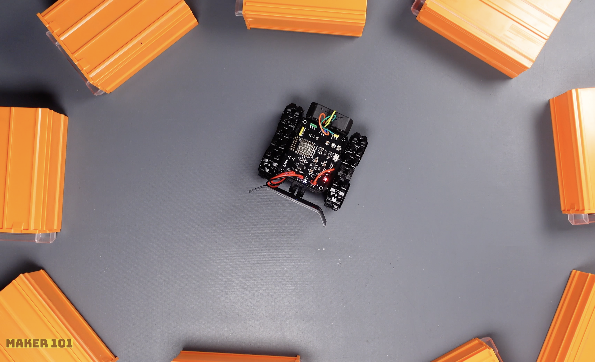 Line Following - Obstacle Avoiding - Drawing Robot (ESP8266 Dual DC ...