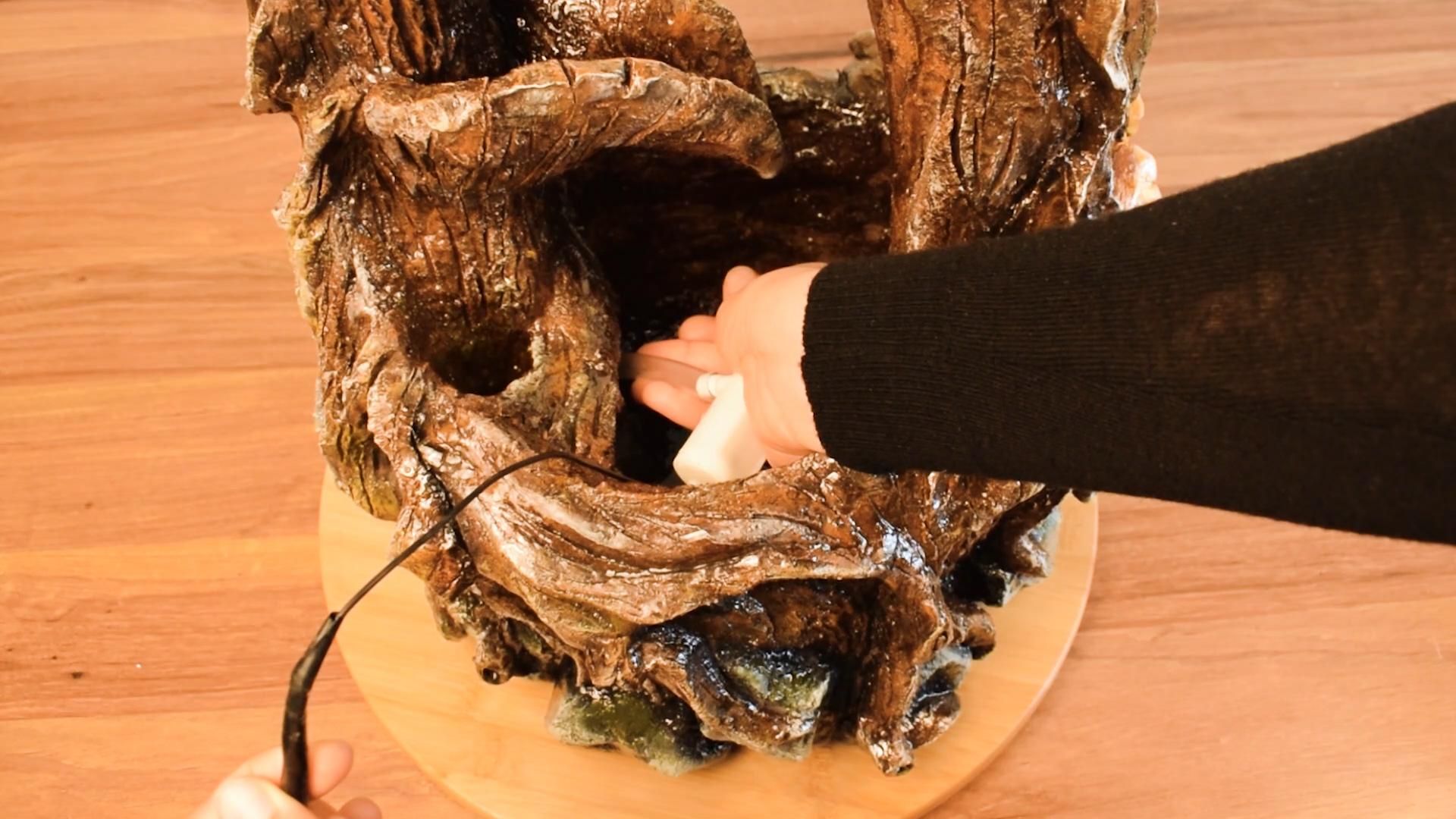 Concrete Tree Fountain - Faux Bois : 9 Steps (with Pictures ...