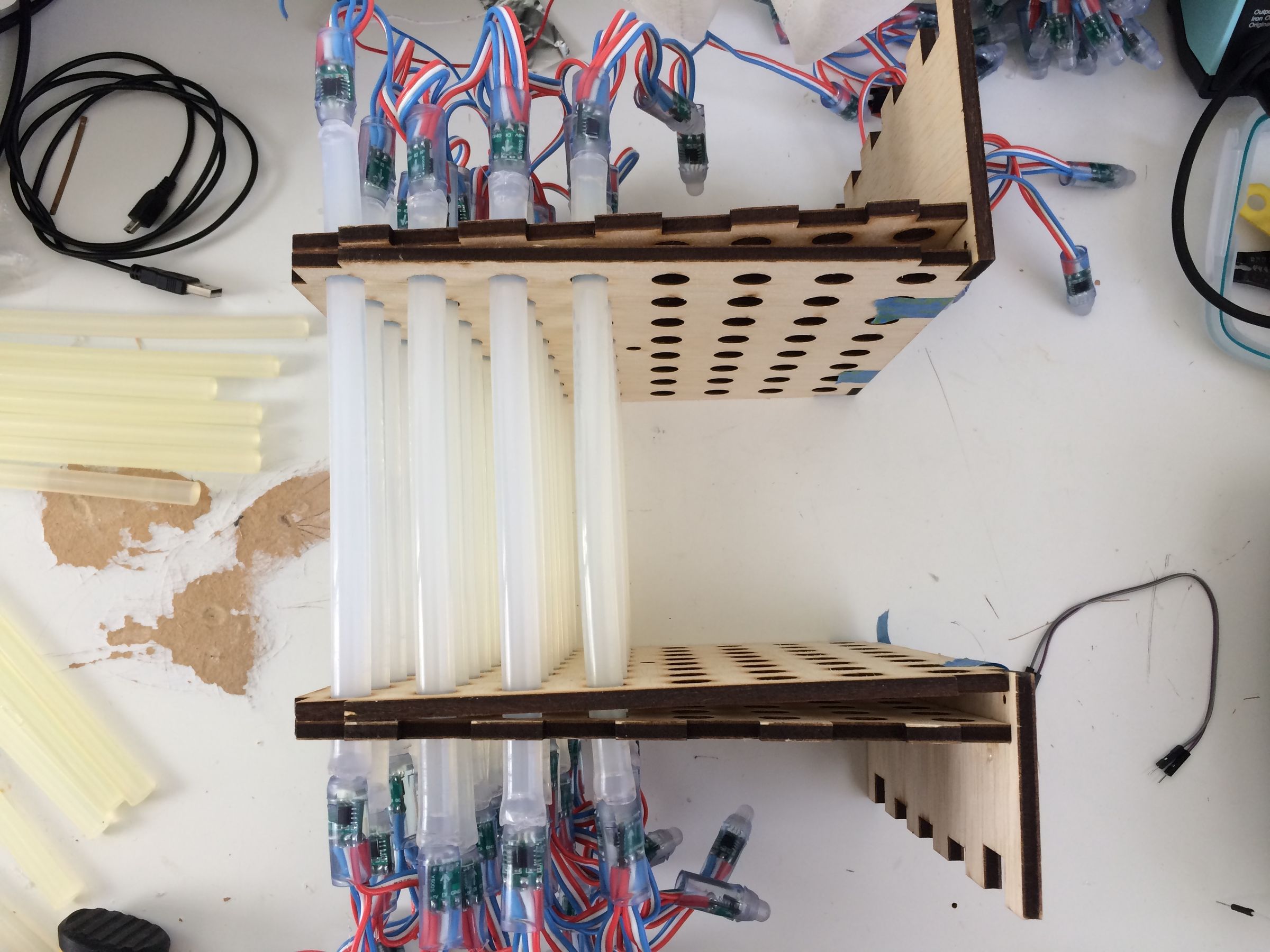 "Fiber Optic" LED Matrix : 9 Steps (with Pictures) - Instructables
