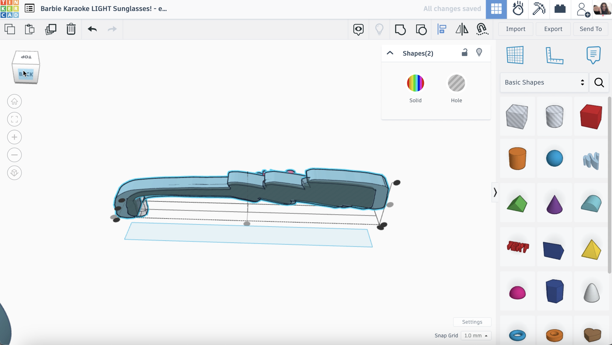 Barbie's Karaoke Voice-Activated Glasses With Voice-Responsive Light Effects: Tinkercad and ...