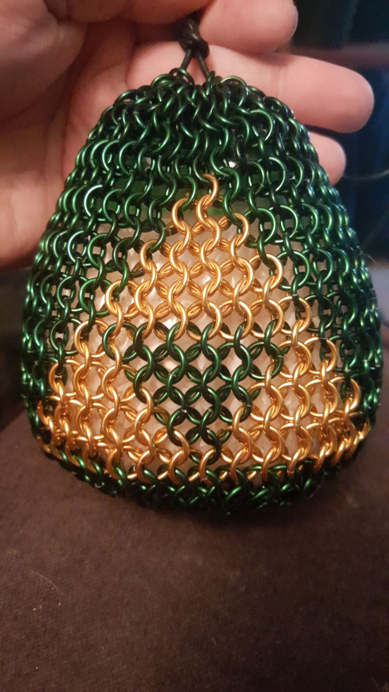 Legend of Zelda Triforce Chainmaille Dice Bag : 9 Steps (with Pictures ...