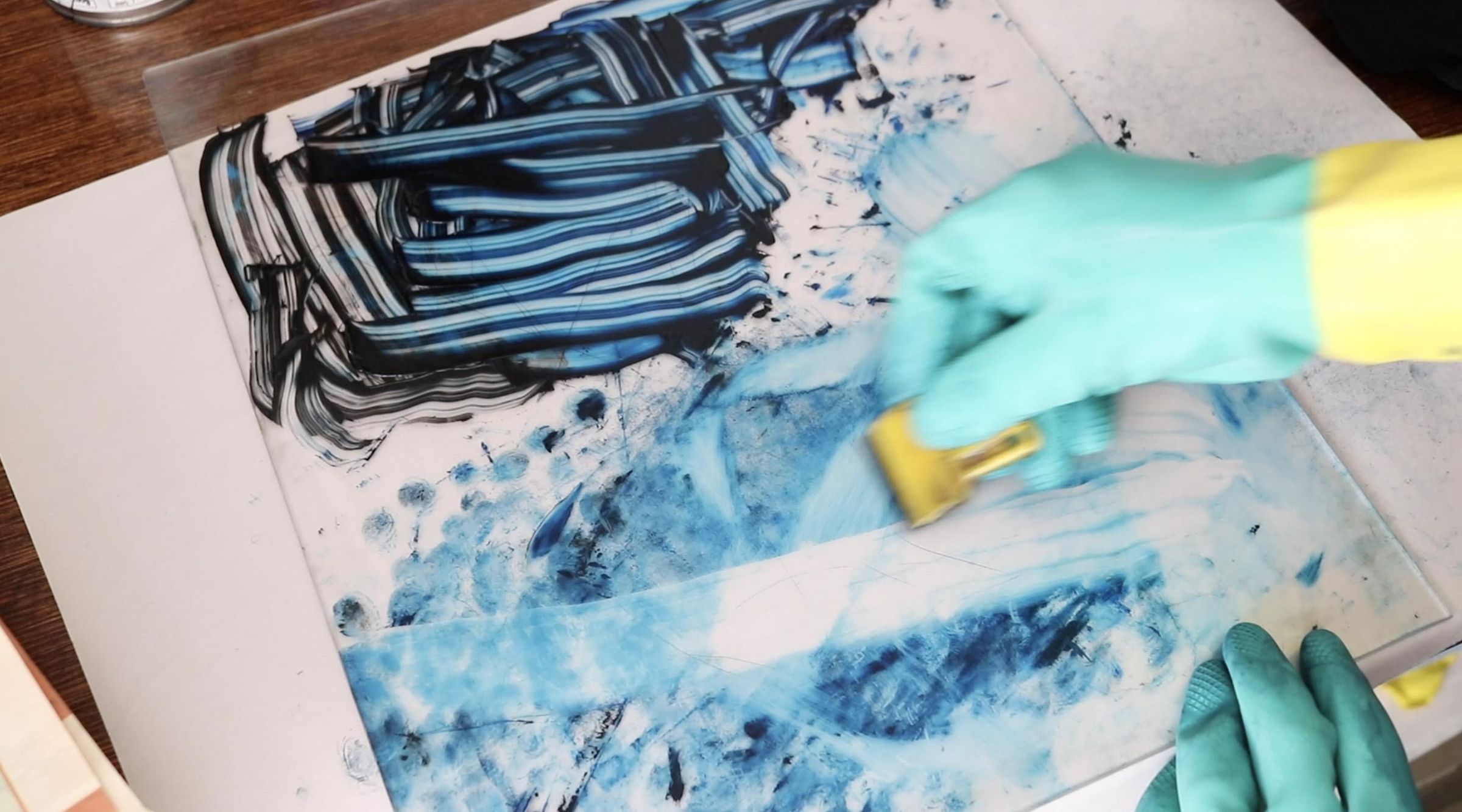 Sandpaper and Cardboard Collagraph Print : 9 Steps (with Pictures ...