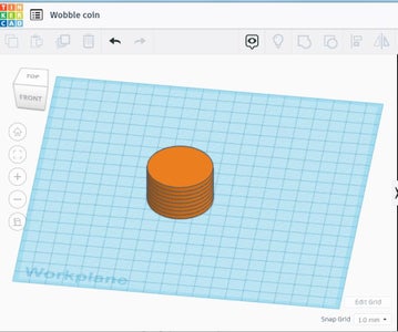 Wobble Coin Using Tinkercad for 3D Printing : 10 Steps (with Pictures ...