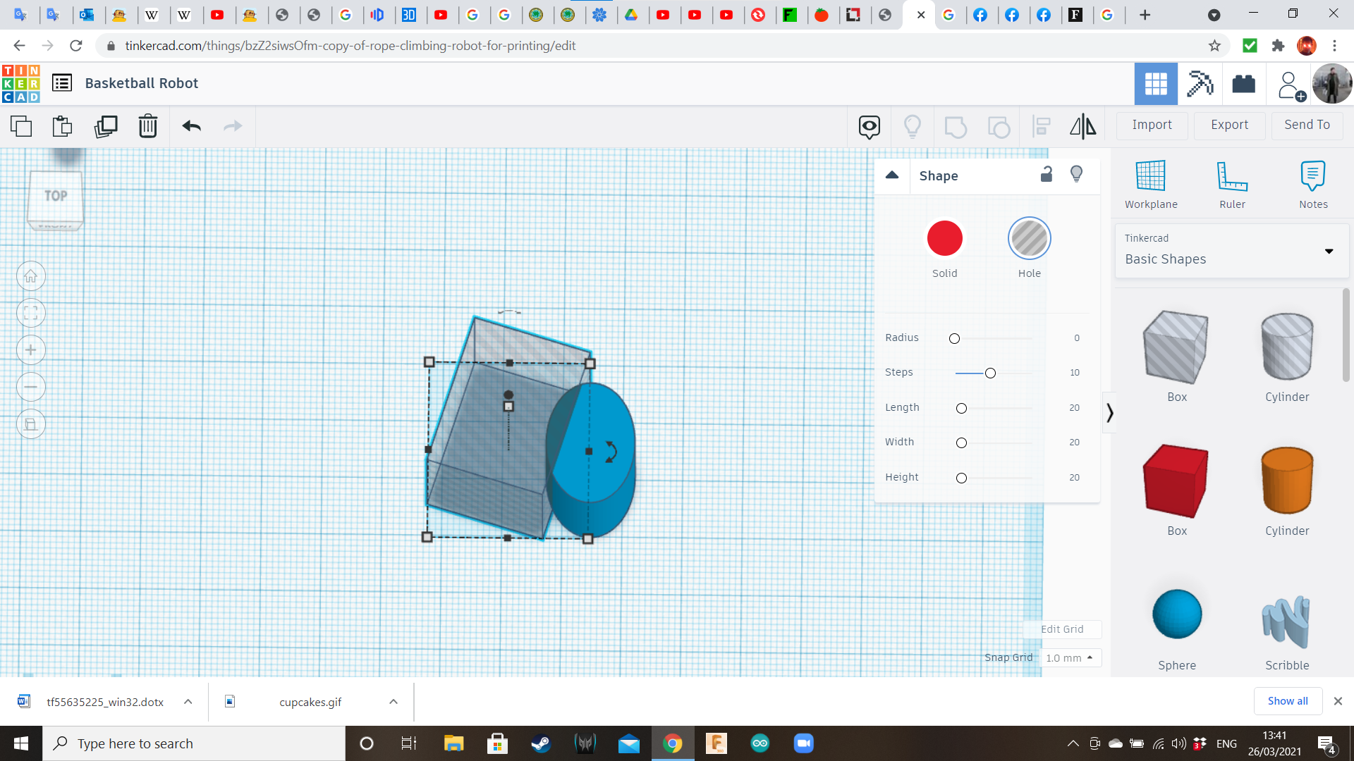 Tinkercad Robotics for School: Basketball Machine! : 16 Steps (with ...