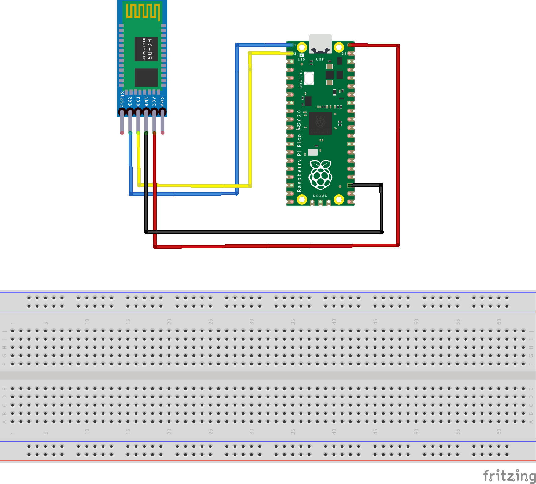 Bluetooth Module(HC-05) With Raspberry Pi Pico. : 5 Steps - Instructables