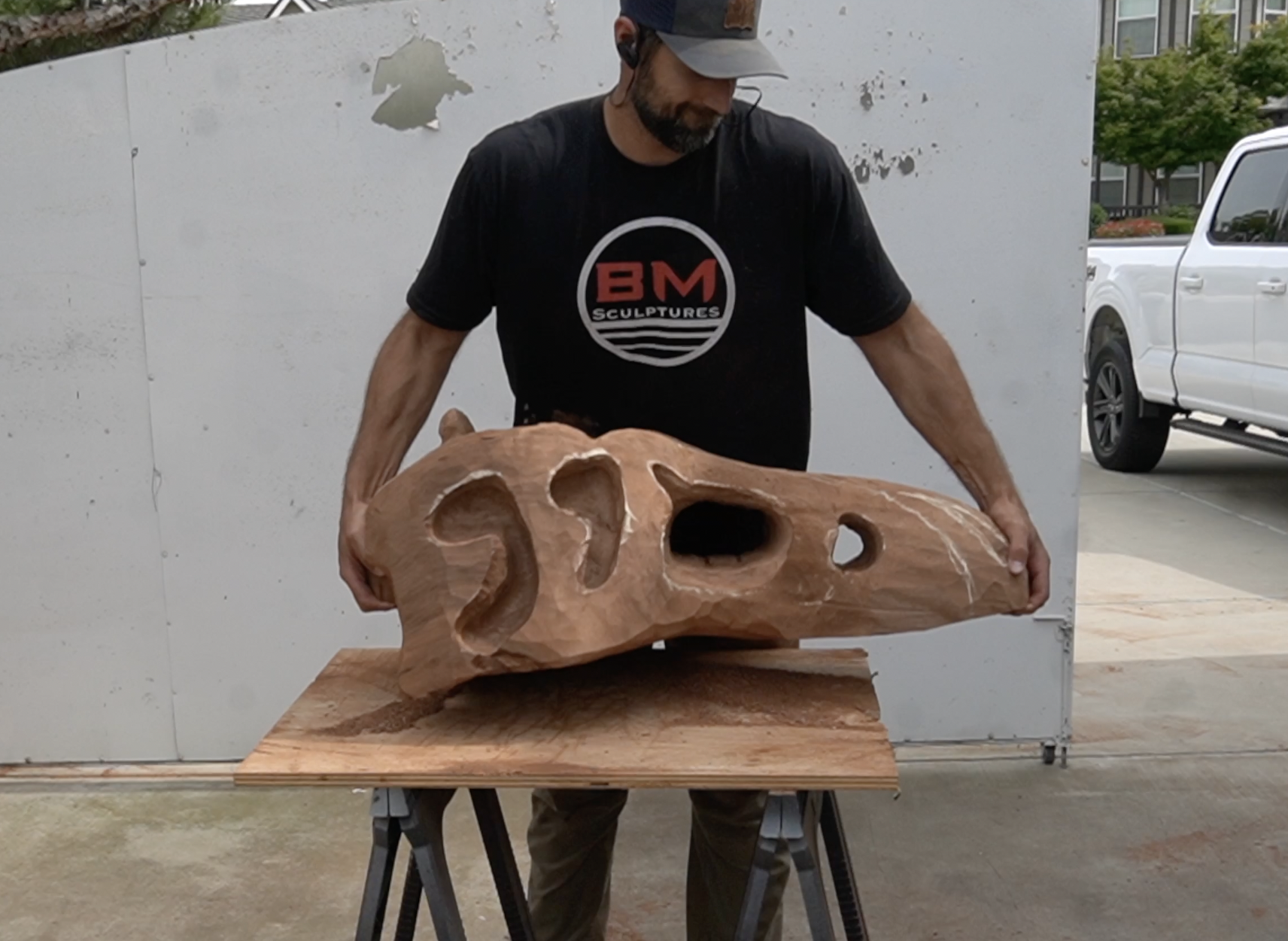 T-Rex Skull Carved From Ancient Wood : 9 Steps (with Pictures ...