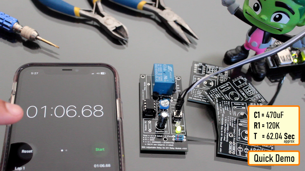 555 Adjustable Delay on Off Timer Circuit : 8 Steps - Instructables