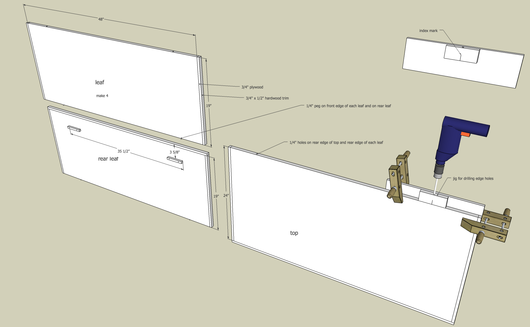 Expandable Formal Dining Table That Seats Ten and Fits in a Closet : 22 ...