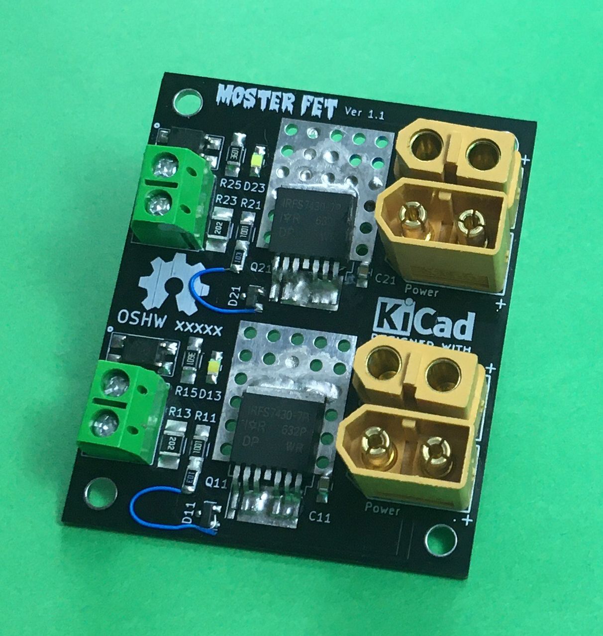 MOSTER FET - Dual 500Amp 40 Volt MOSFET 3d Printer Heated Bed Drivers ...