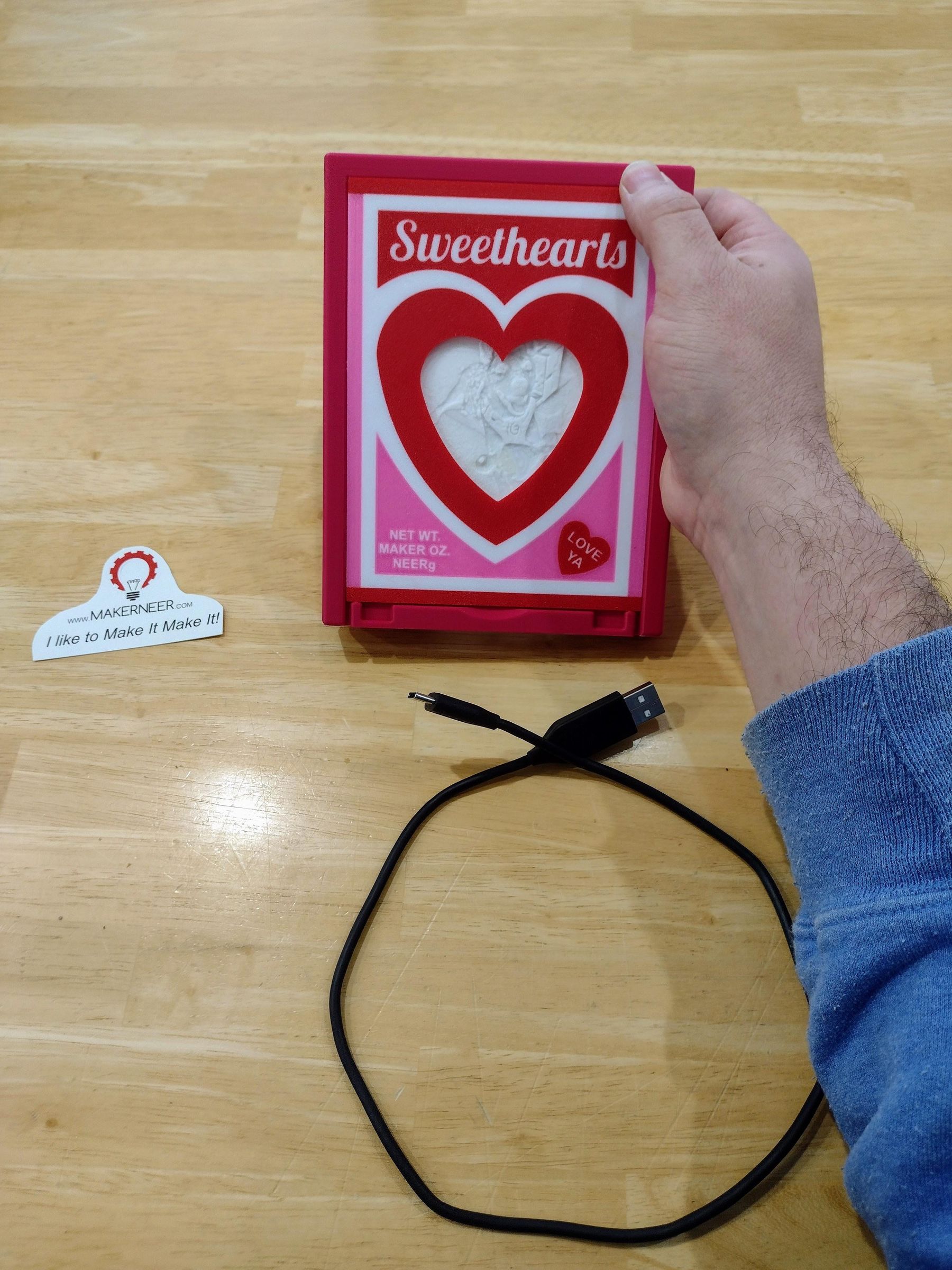 Sweethearts Candy Lightbox W/ Color Lithophane : 5 Steps (with Pictures ...