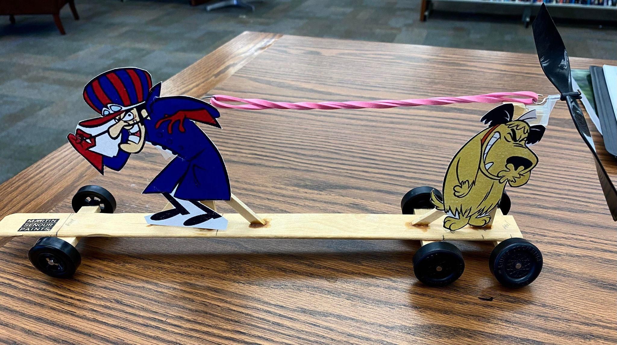 Drivers, Wind Your Rubber Bands! Paint Stick Propeller Racers! : 4 ...