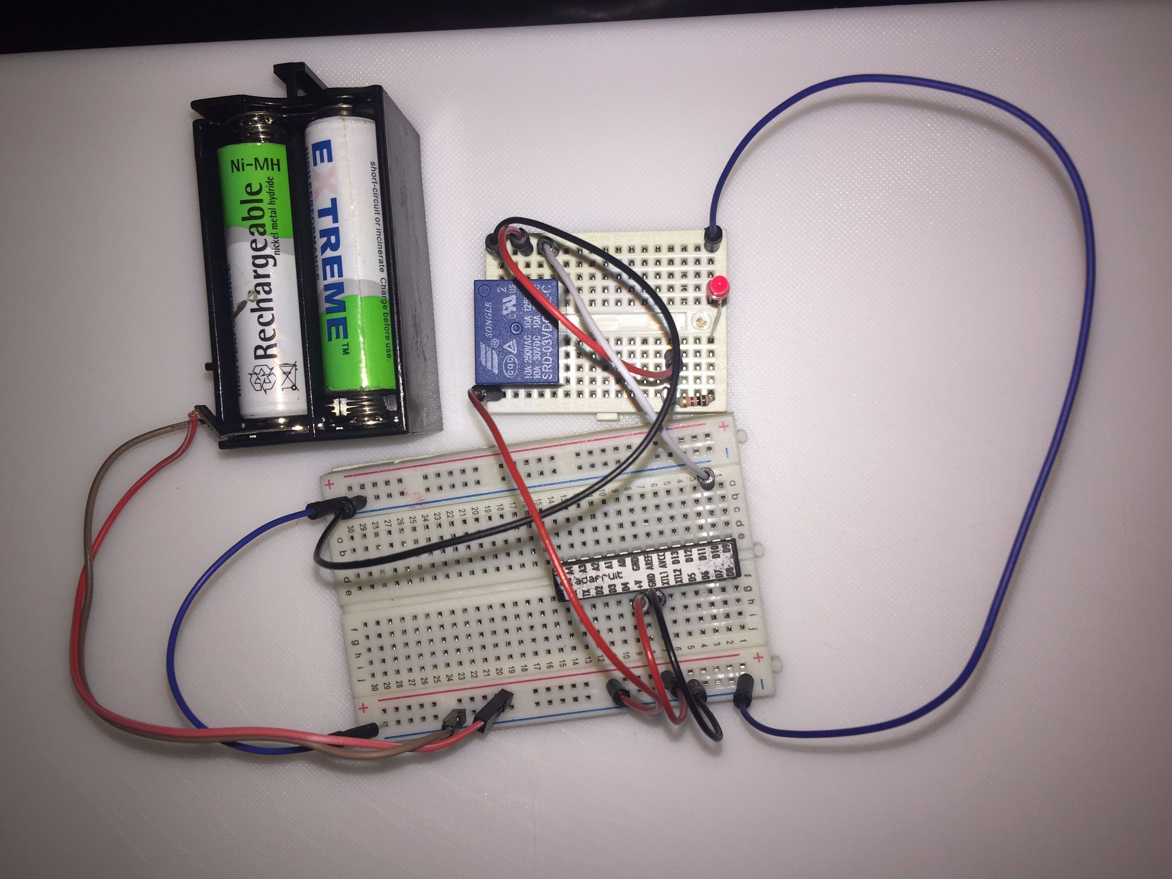 How to Drive a Relay From an Arduino (Bareduino) Using the Bare Minimum of Components : 3 Steps ...
