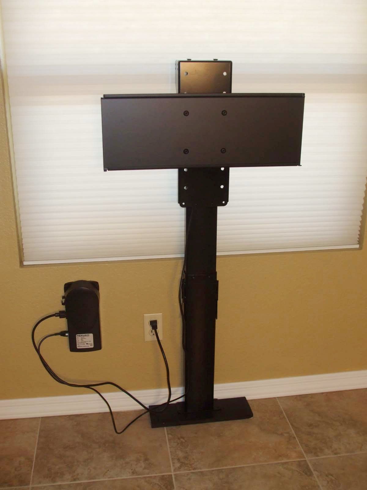 Disappearing TV With Pop Up TV Lift Mounted Behind Furniture : 8 Steps ...