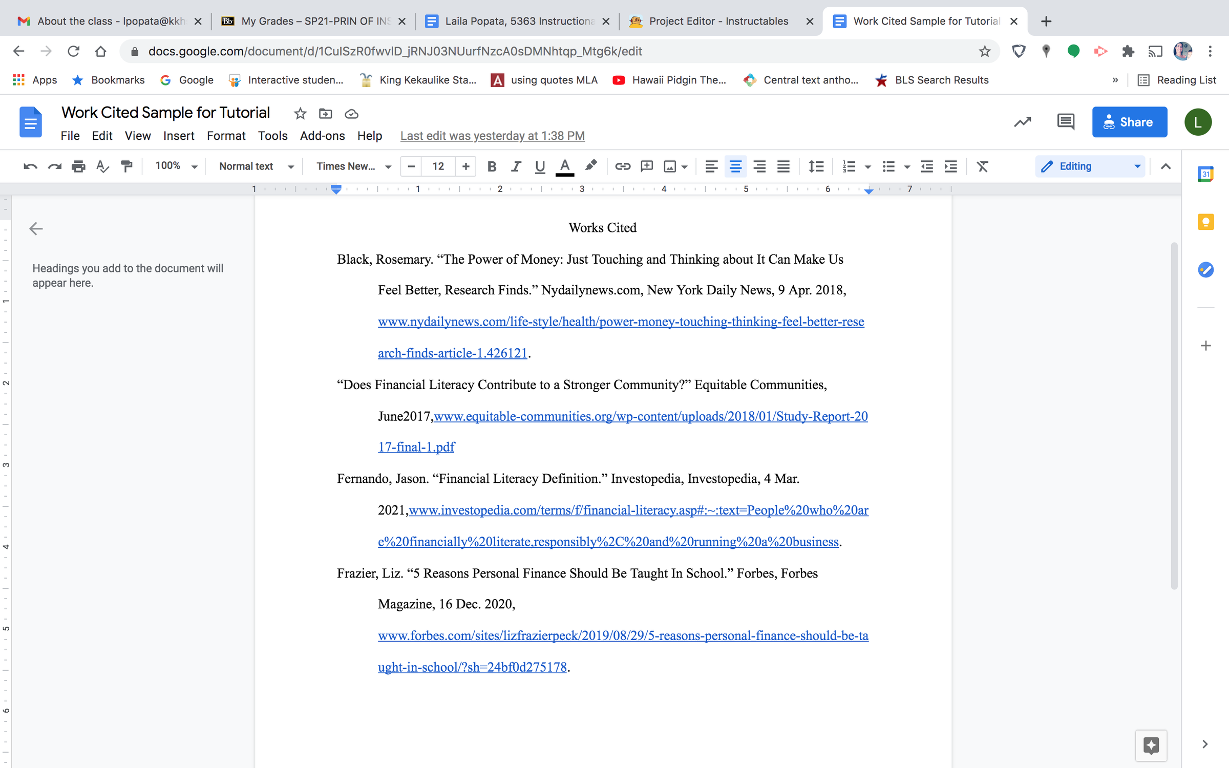 MLA Work Cited Citations : 15 Steps (with Pictures) - Instructables