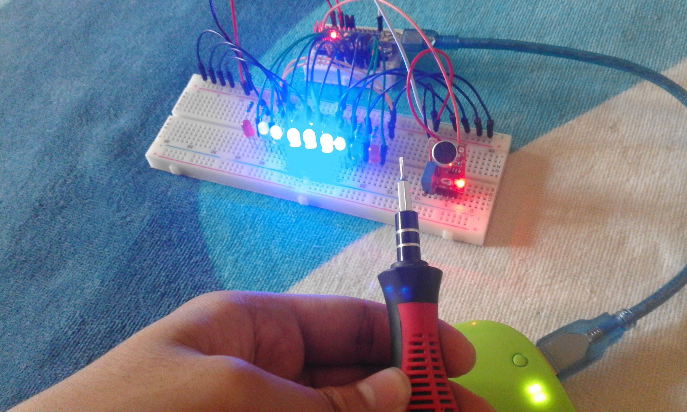 Waren's L.E.D Music Visualizer : 16 Steps (with Pictures) - Instructables