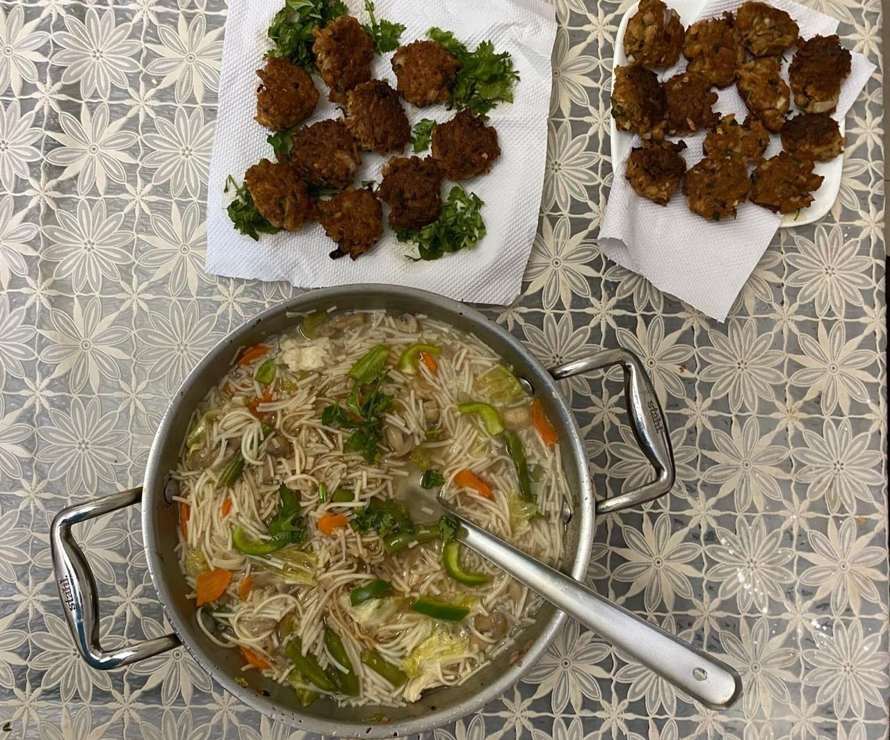 Oriental Style Meatballs (Without Meat)with Soupy Noodles : 5 Steps ...