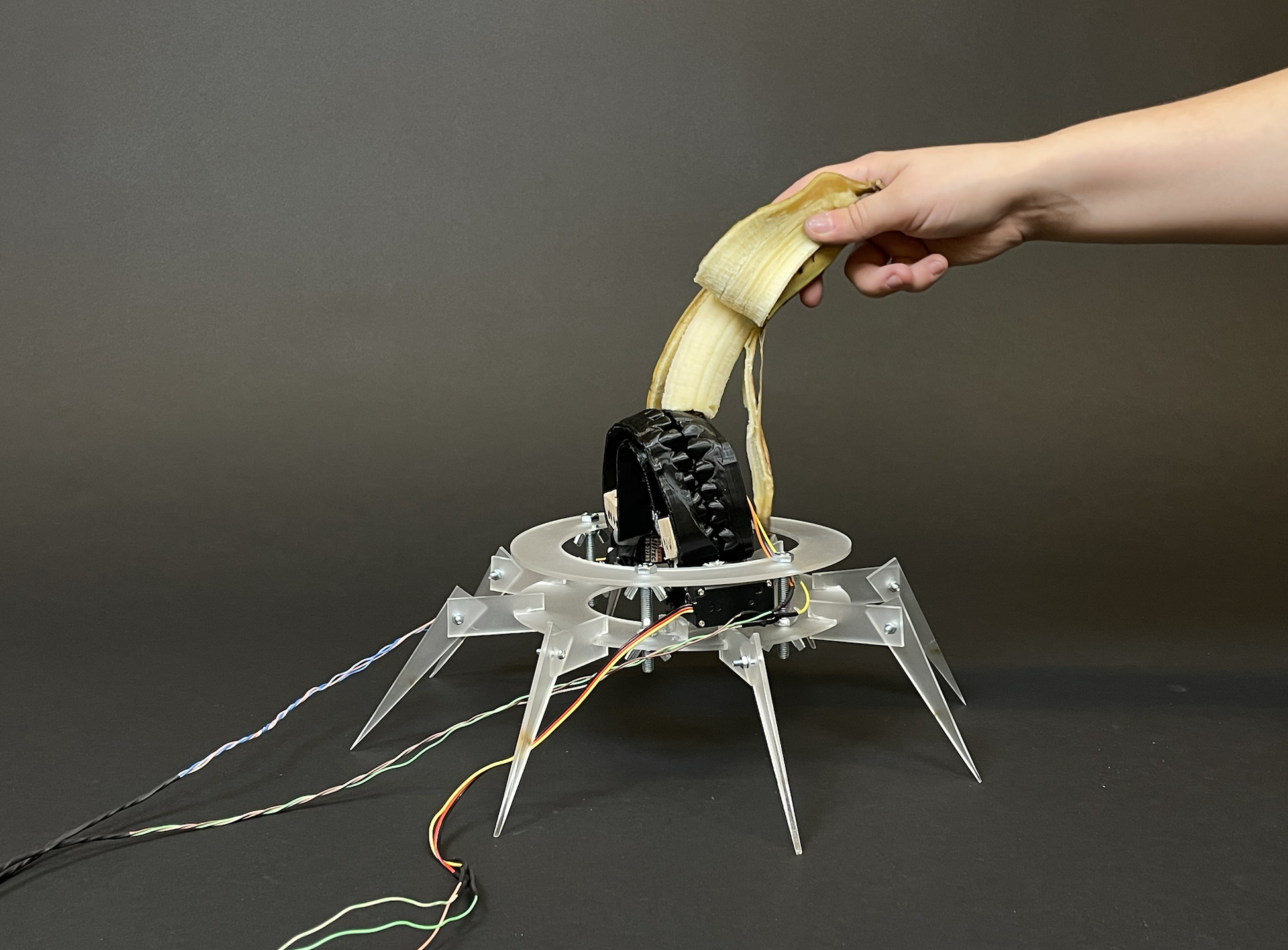 A Robot That Tries to Chop Up Soft Vegetables and Fruits With a Light ...