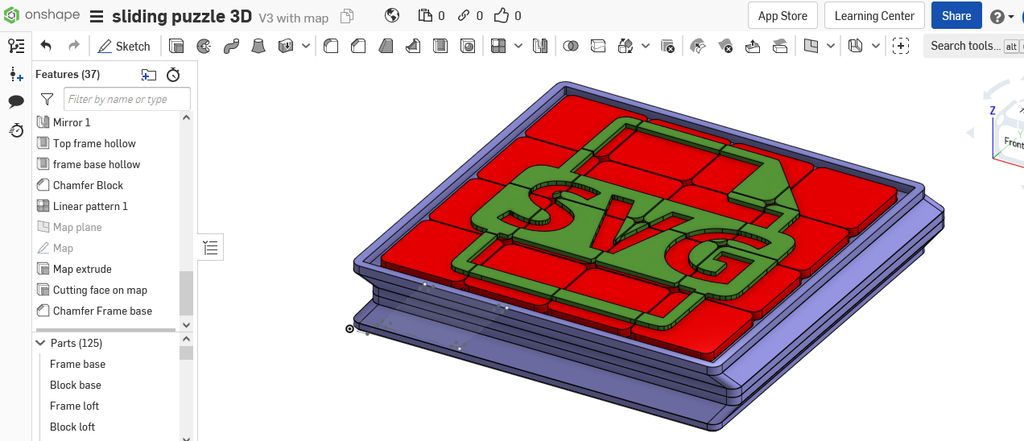 Map Sliding Puzzle 3D Printed - Fusion 360 : 28 Steps (with Pictures ...