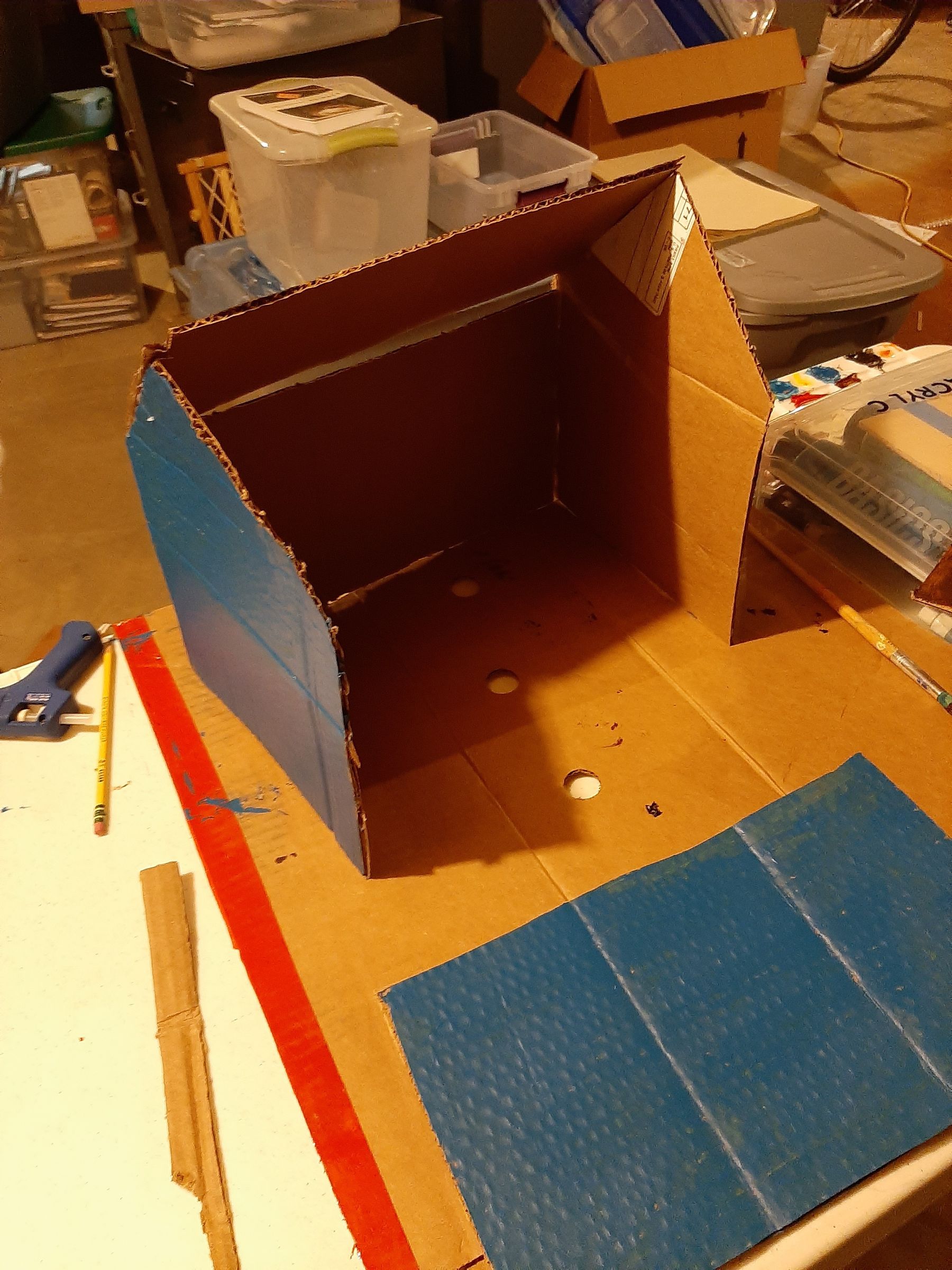 Hot Glue Cardboard House : 5 Steps - Instructables