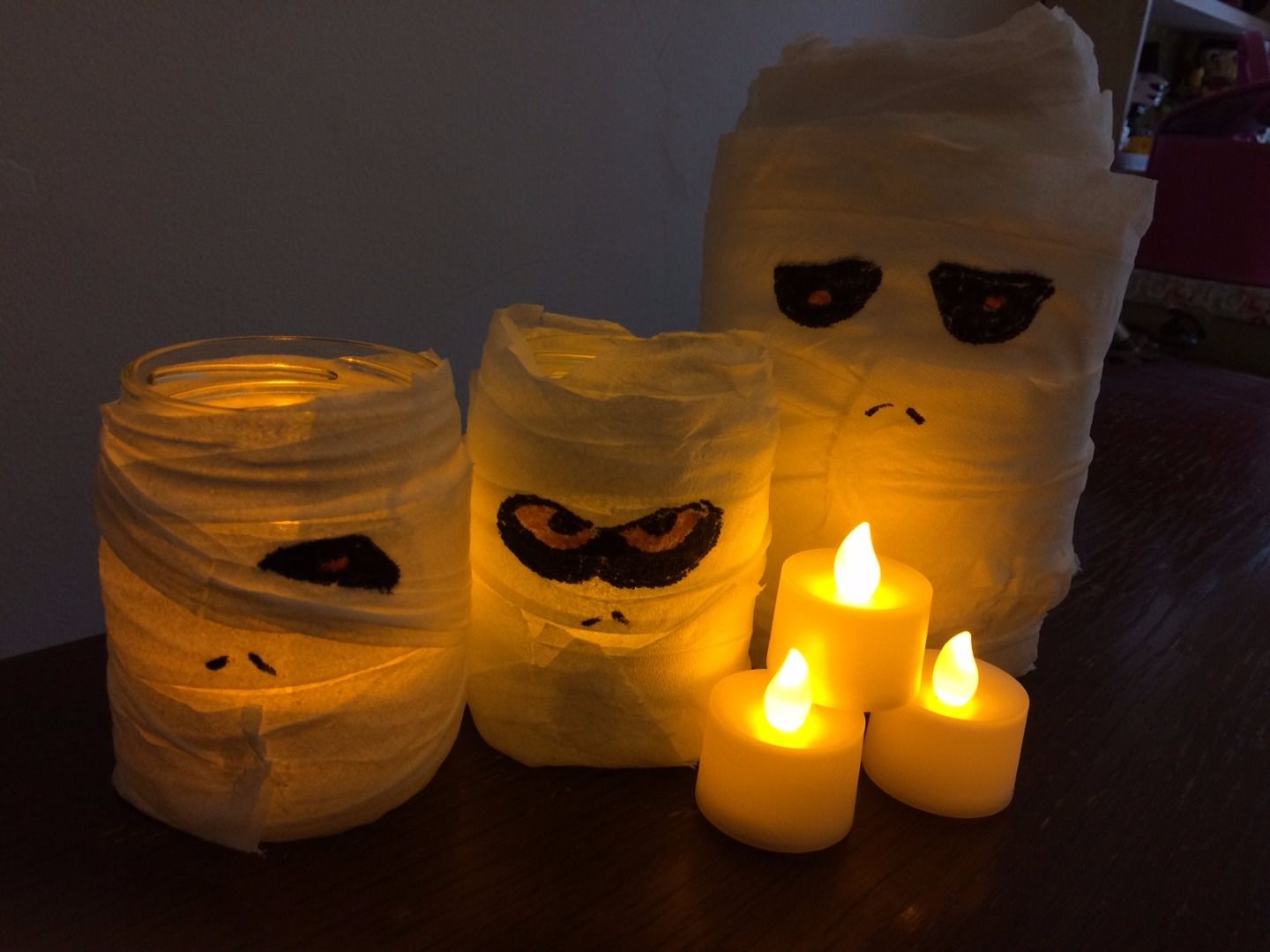 Spooky Halloween Mummy Jar Lanterns : 5 Steps (with Pictures ...