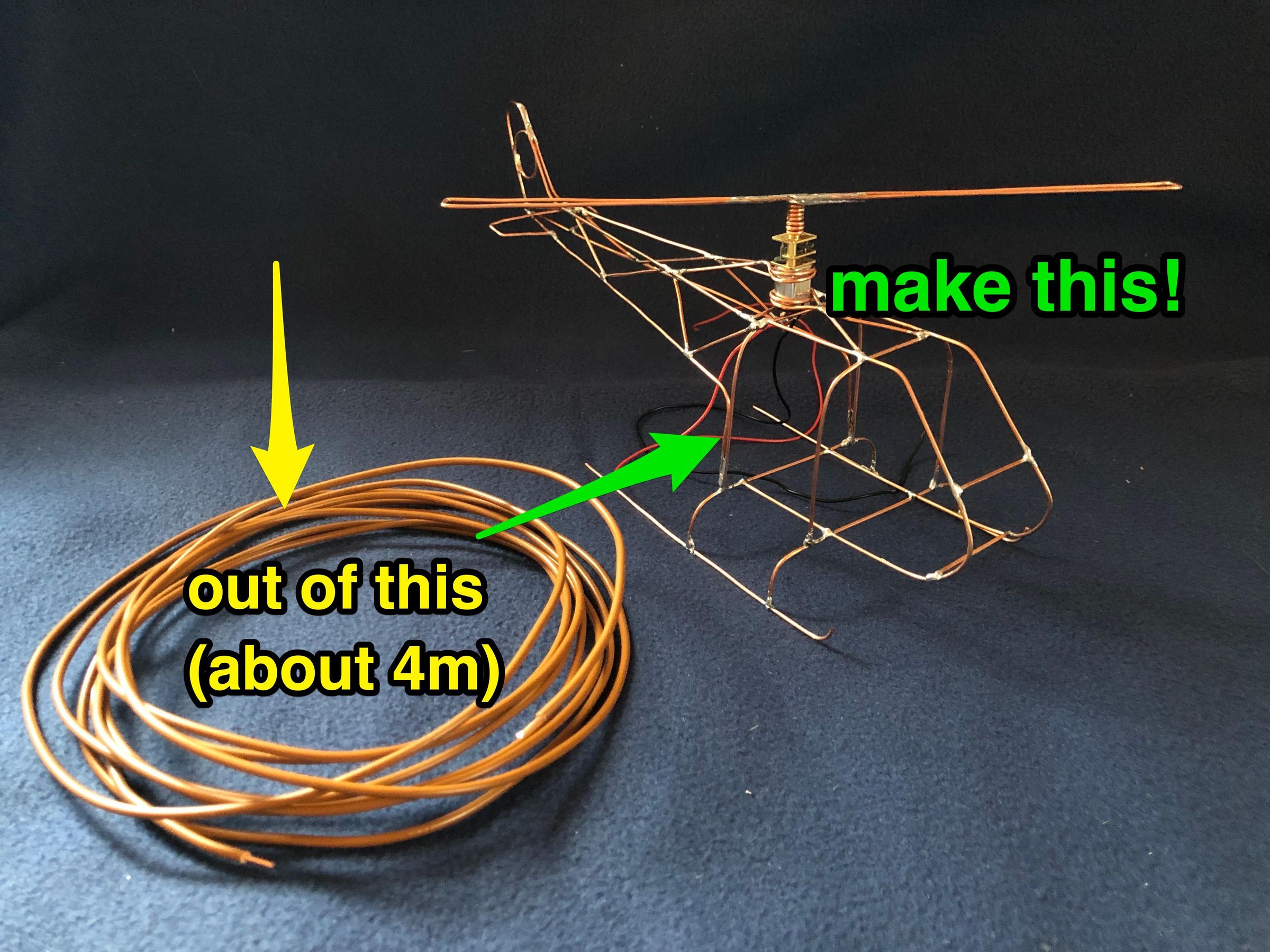 Helicopter - Battery/Solar - Wire Bending : 11 Steps (with Pictures ...