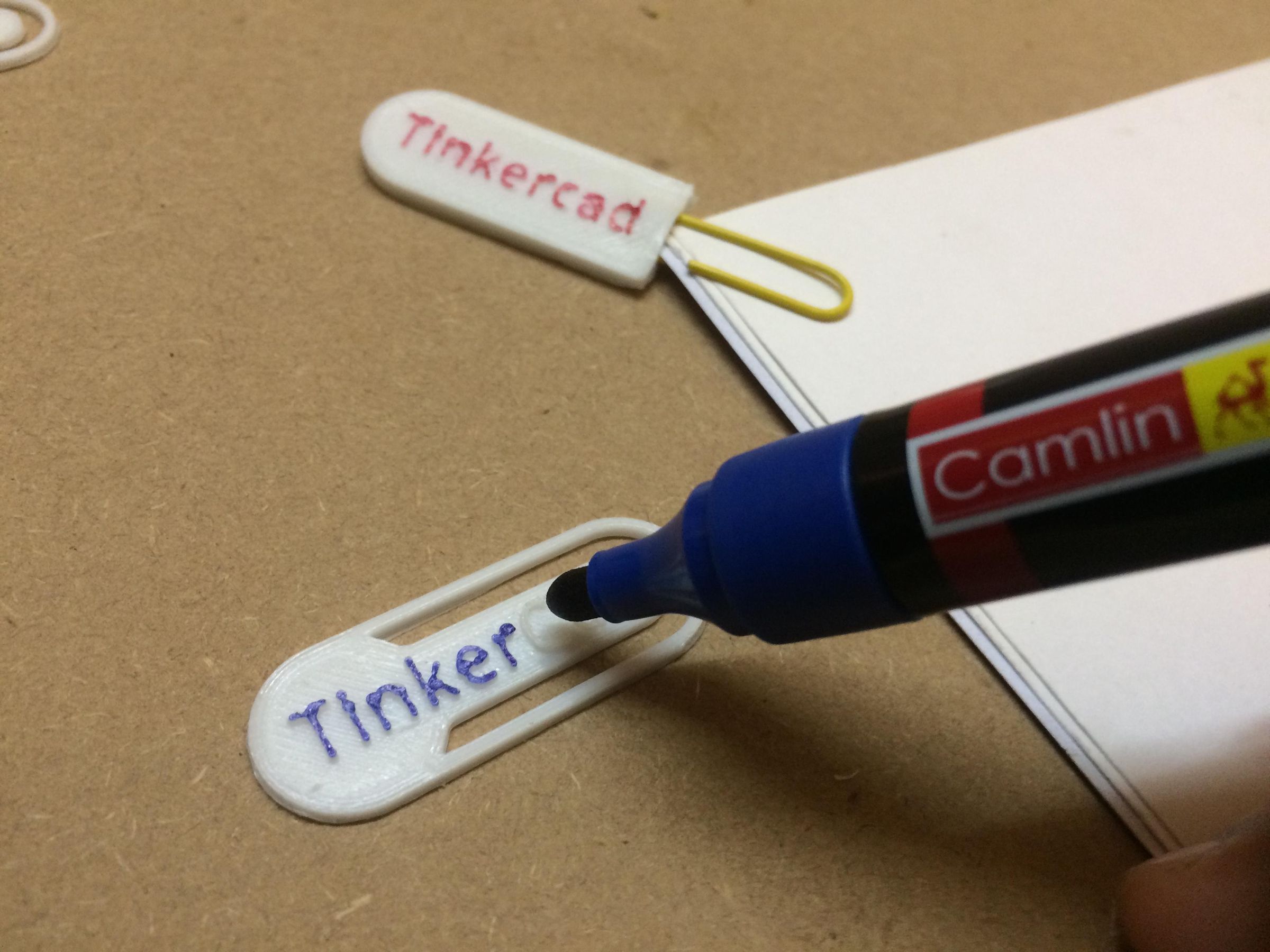 How to Make Personalized Paperclips / Bookmarks Using Tinkercad ...