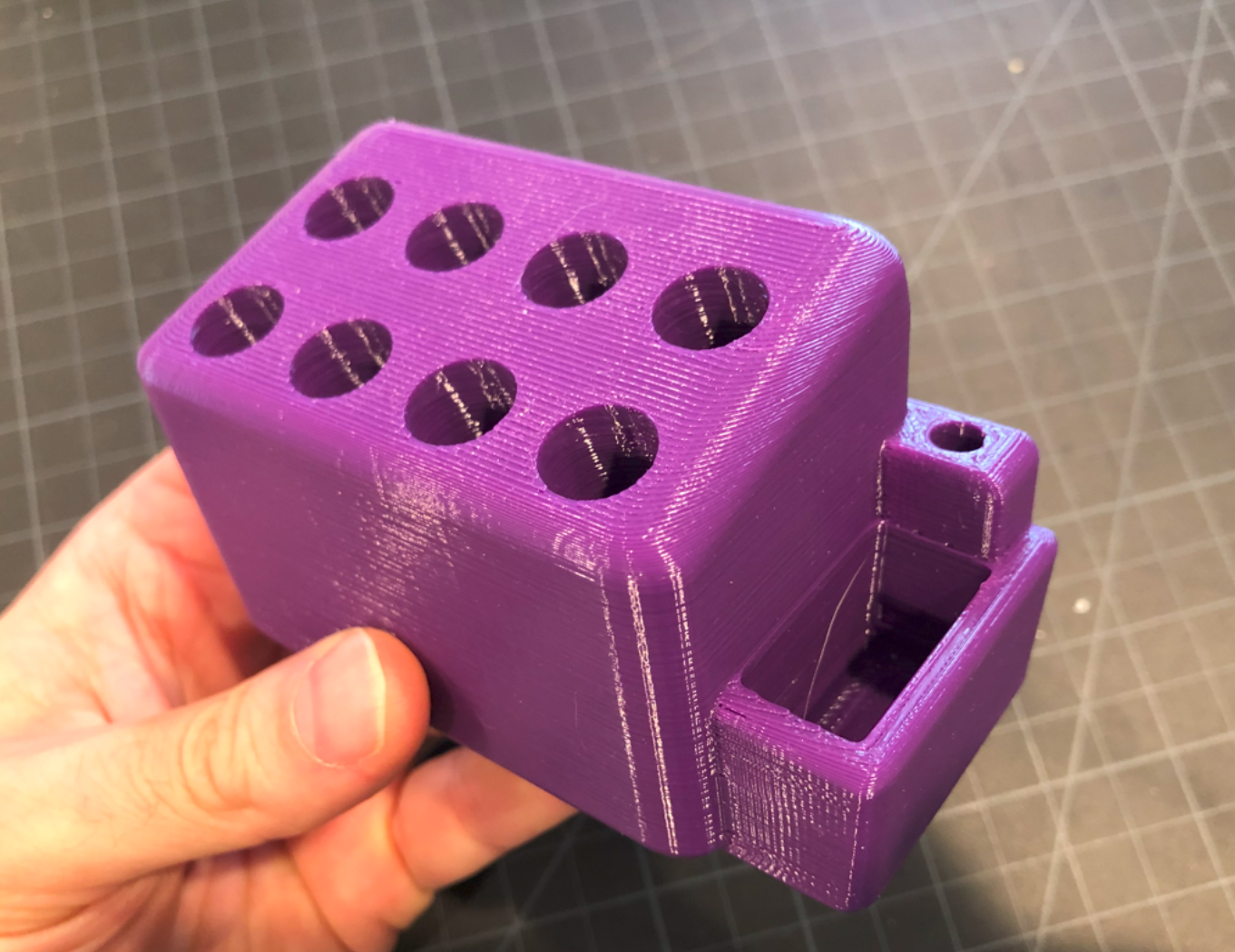 3D Printed Purple Organizer for Precision Screwdrivers -or- P.O.P.S ...