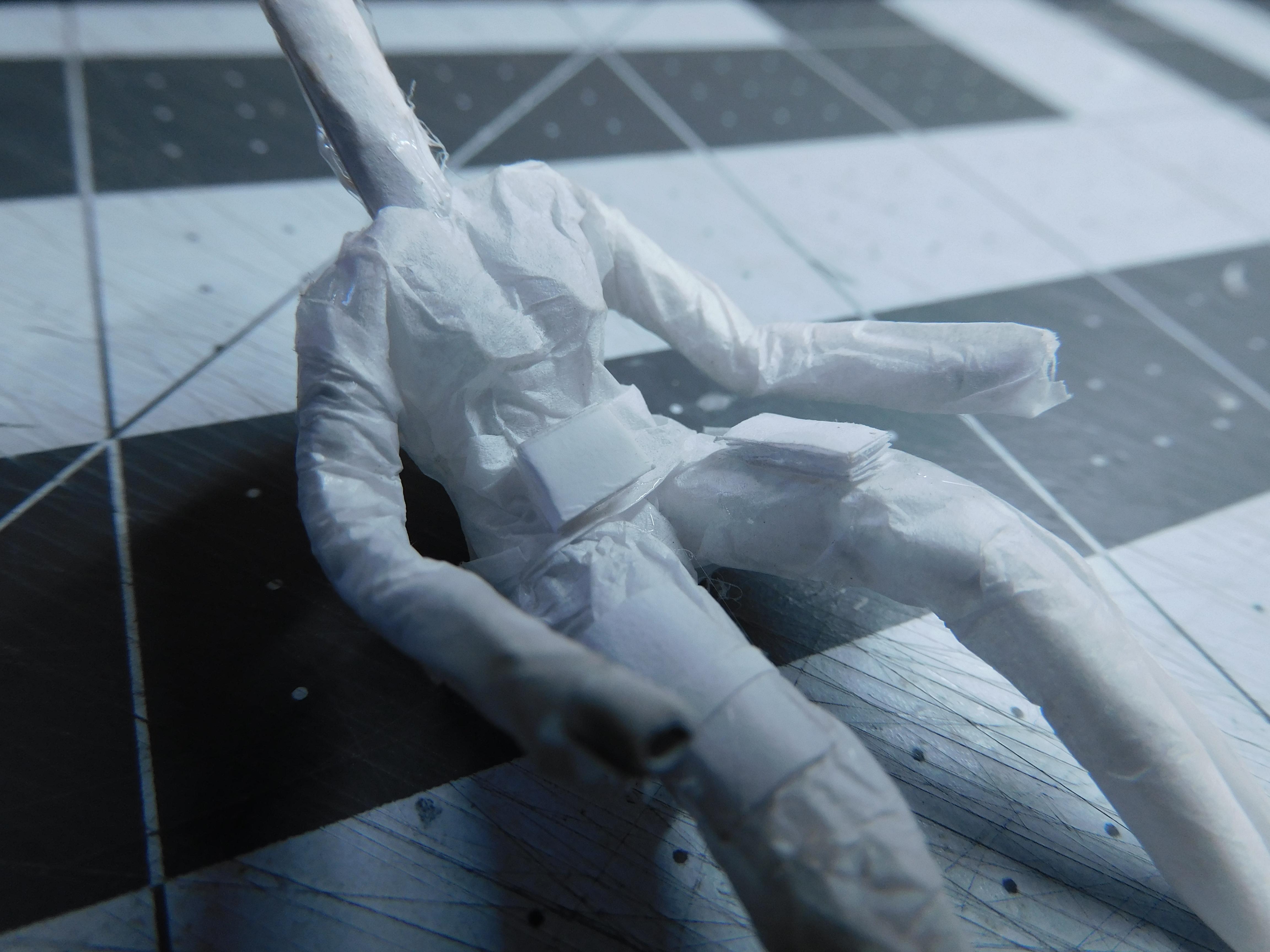 How to Make a Figurine for Your Paper Model Planes Using Hot-glue! : 9 ...