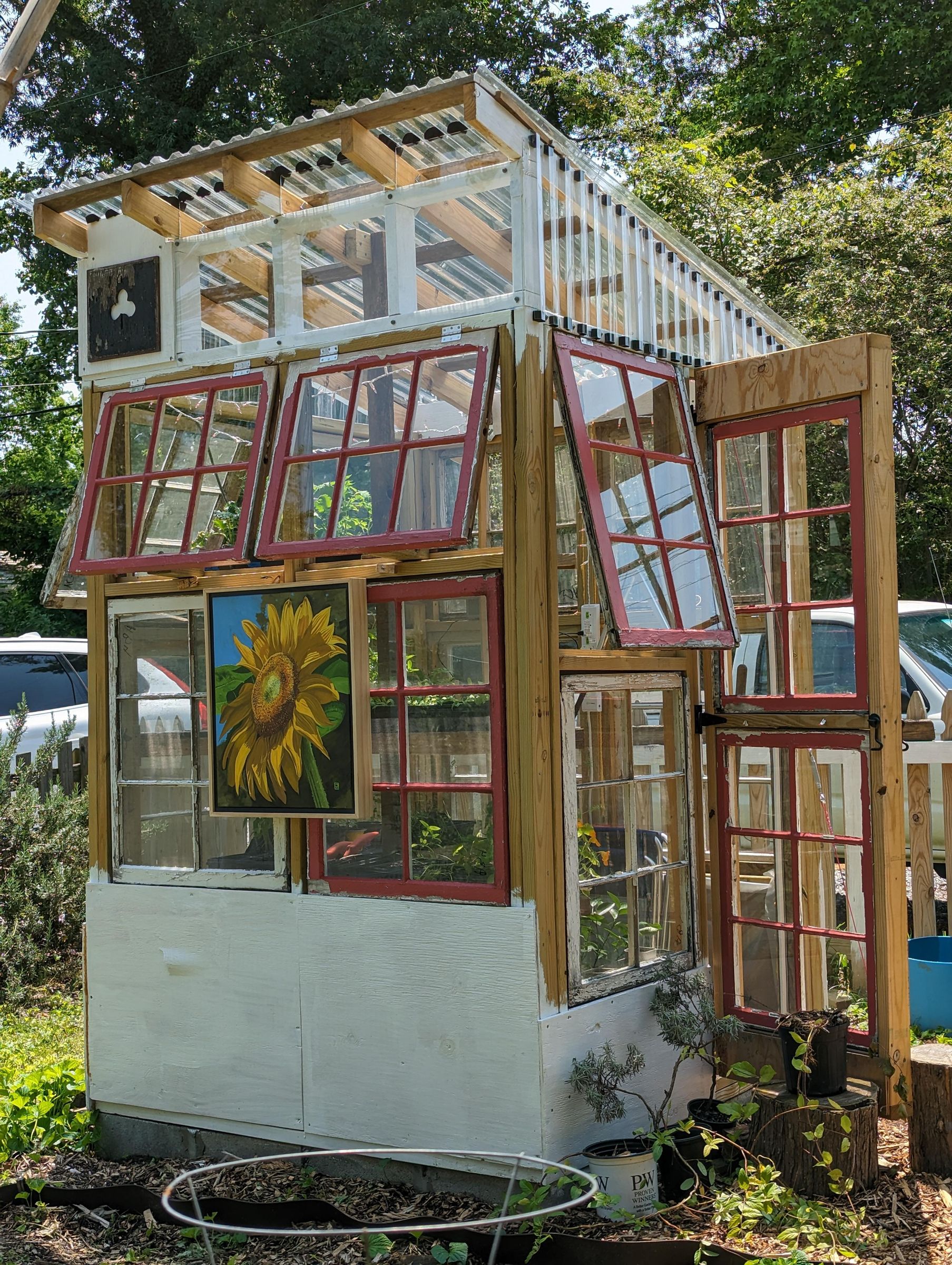 Making a Greenhouse / Hothouse Using Recycled Windows : 12 Steps (with ...