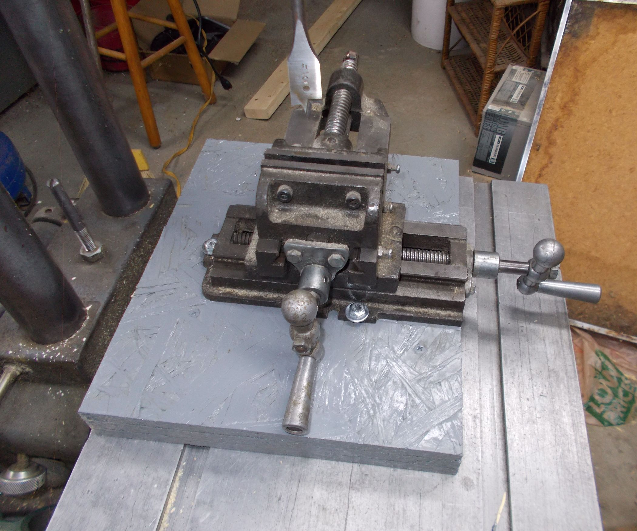 Shopsmith Crossfeed Drill Press Vice Mount : 9 Steps - Instructables