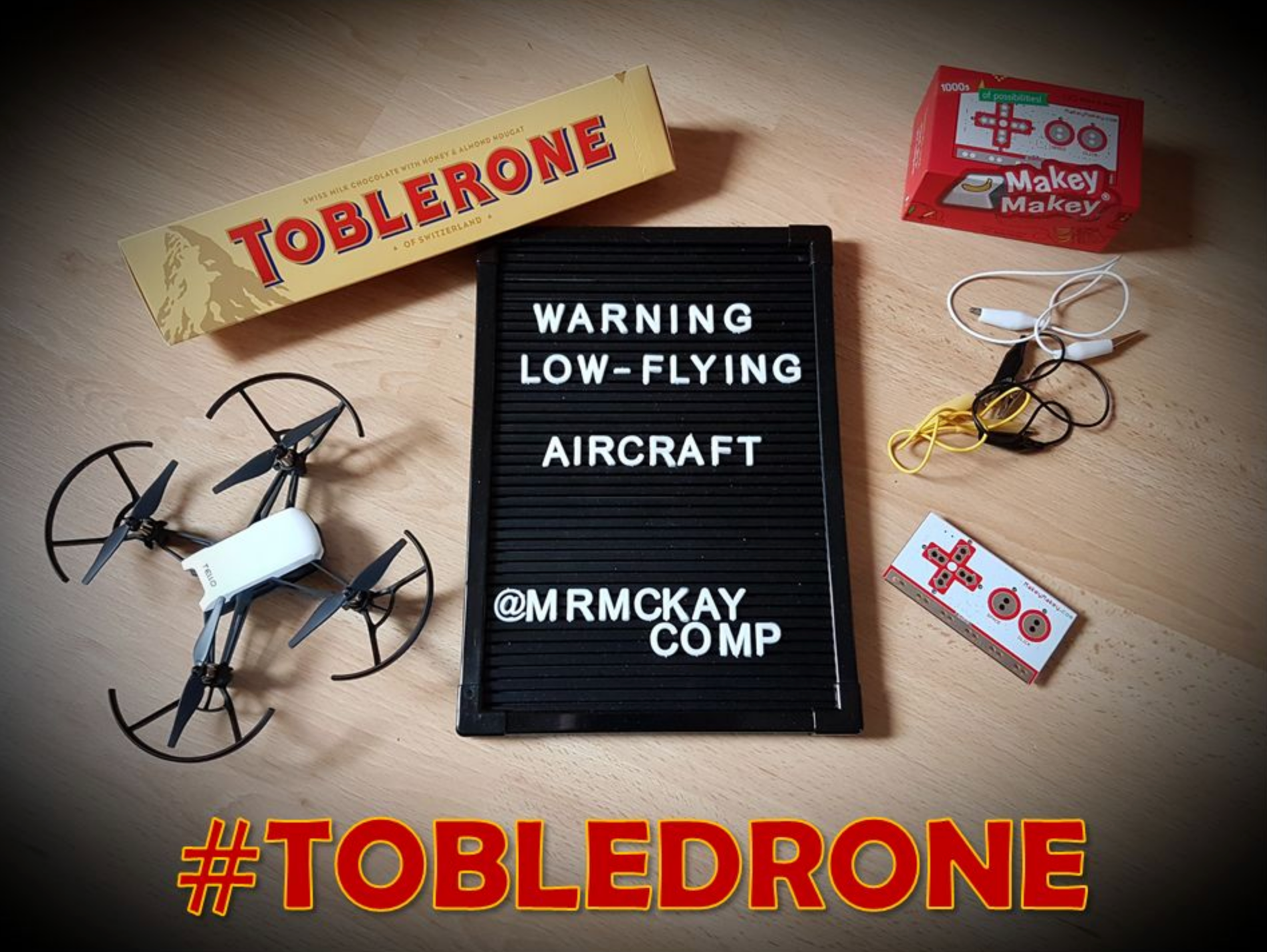 Tobledrone - Edible Chocolate Drone Controller With Makey Makey : 7 ...